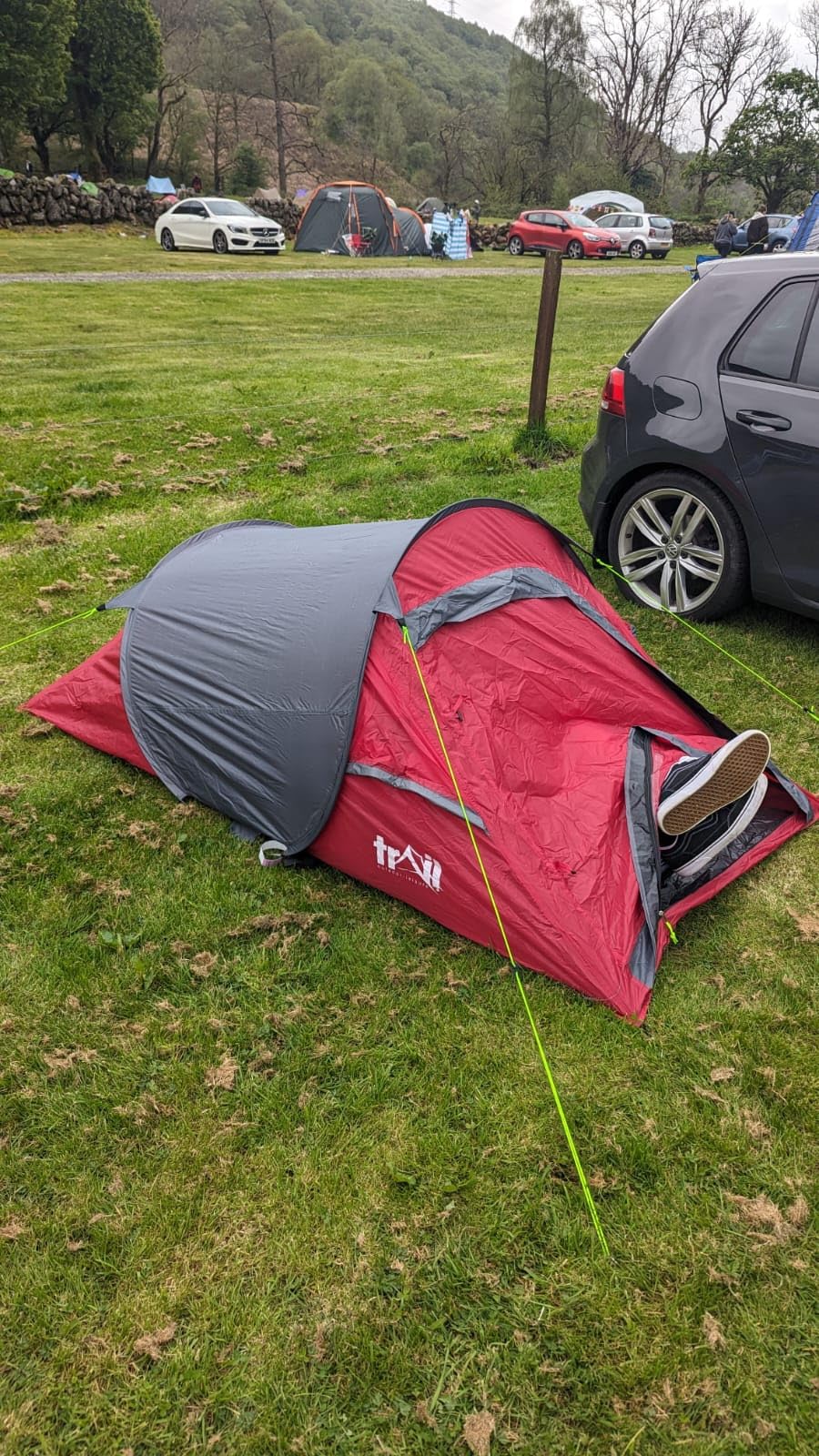 Trail 2 Person Pop Up Tent, Lightweight 2 Man Festival Camping Tent ...