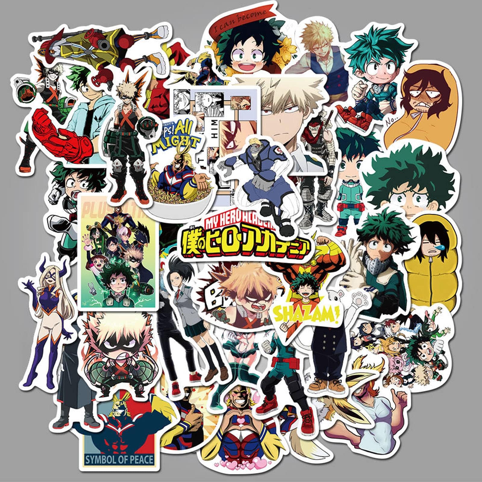Amazon.com: MHA Himiko Toga Cool Face Pack 4Pcs MHA Sticker for Water ...