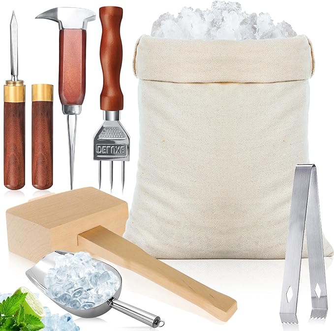 Amazon.com | Ice Pick Set of 7 - Stainless Steel Ice Chipper Tea Knife ...