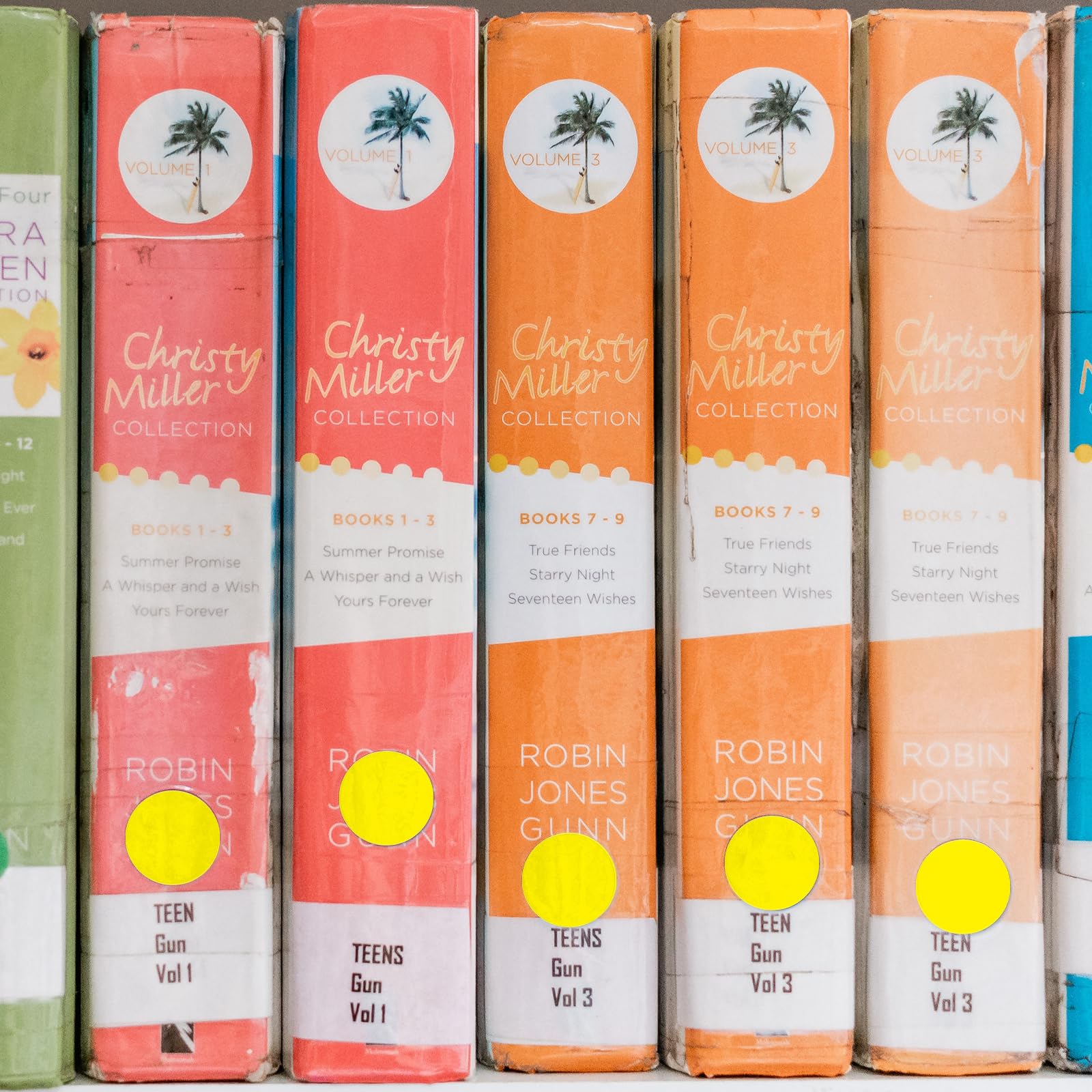 Snapklik.com : Yellow Dot Stickers Round 0.7 Inch Sticker Colored ...