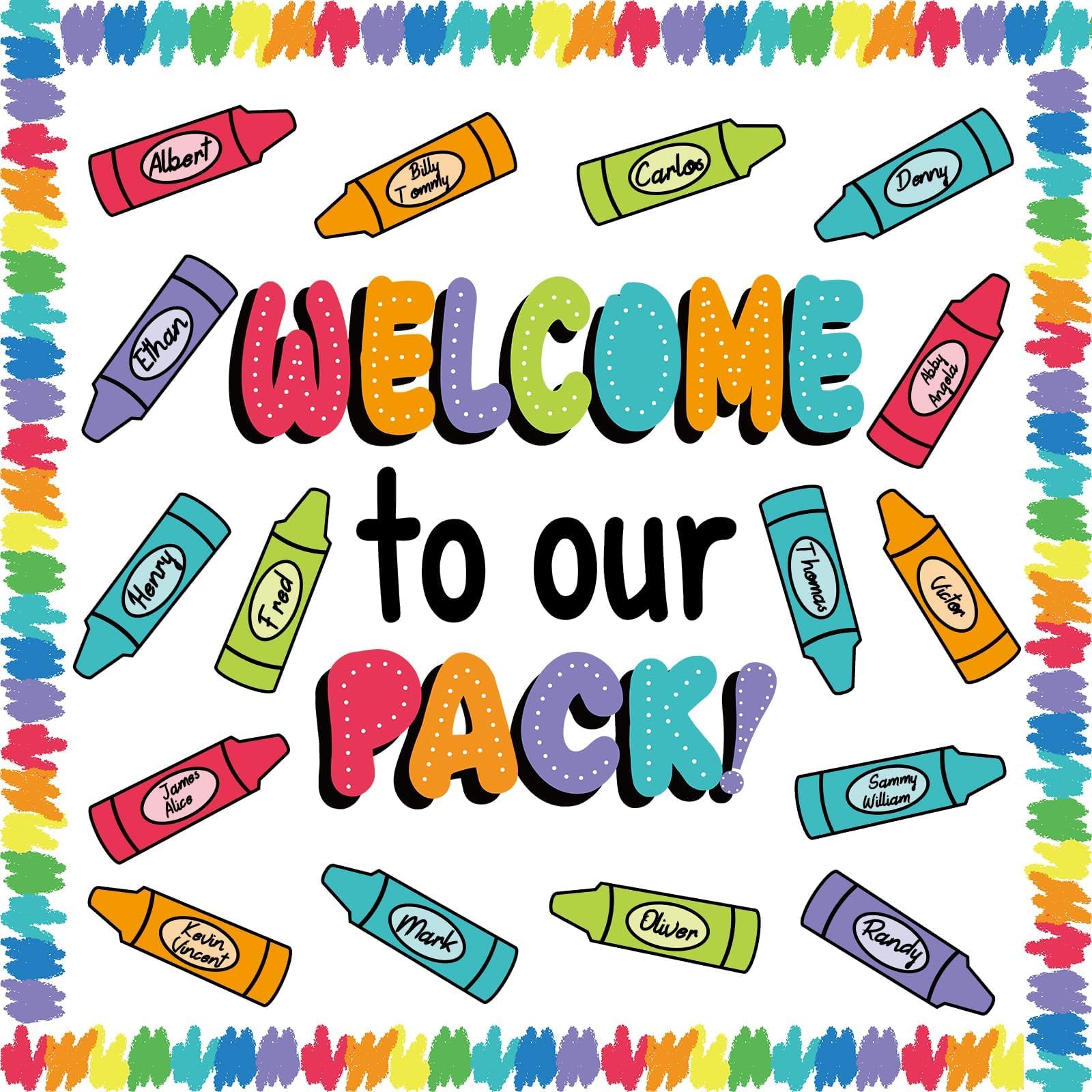 Amazon.com: VABAMNA 63Pcs Classroom Bulletin Board Decorations Set ...