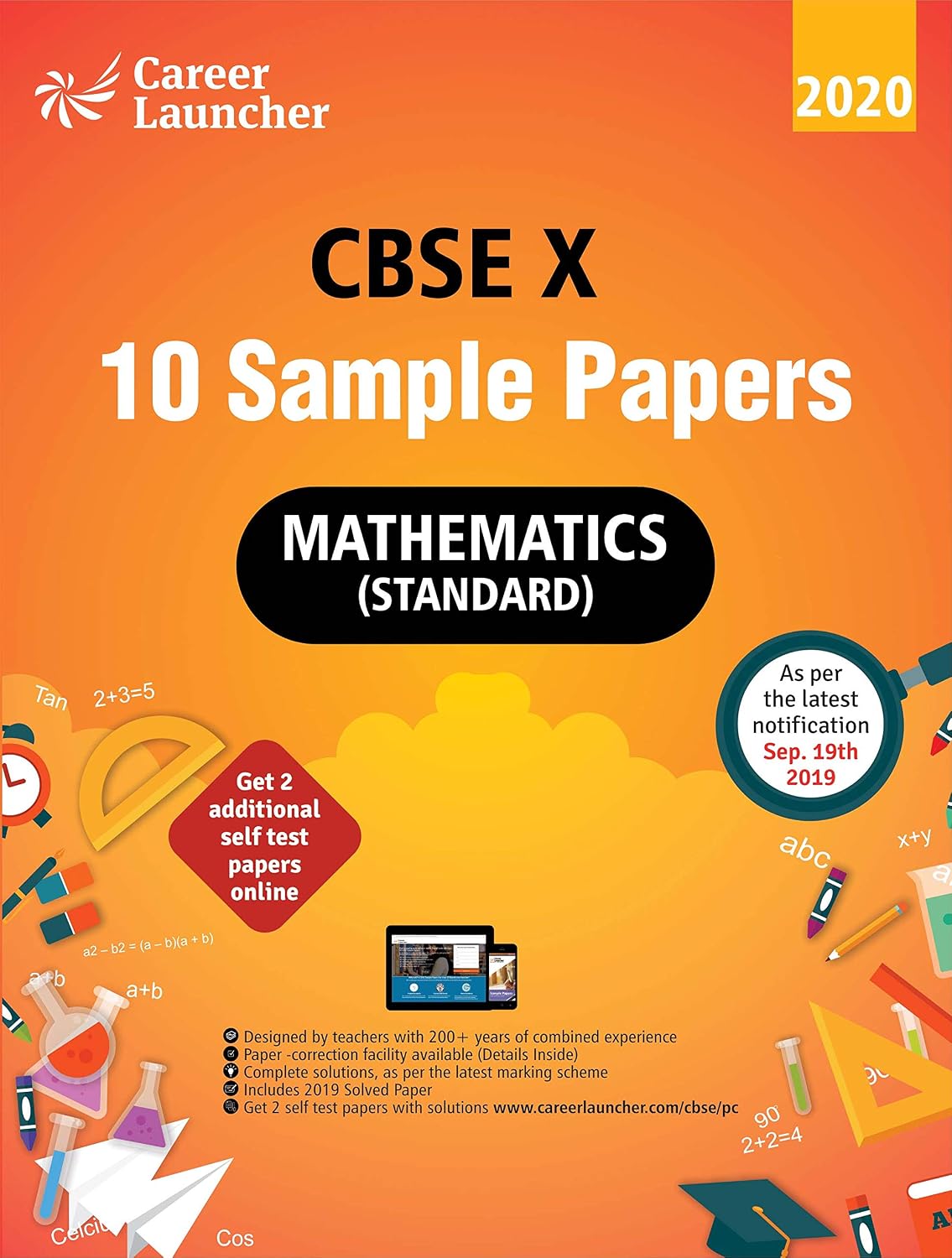 CBSE 2020 : Class X - 10 Sample papers - Mathematics : Career Launcher ...