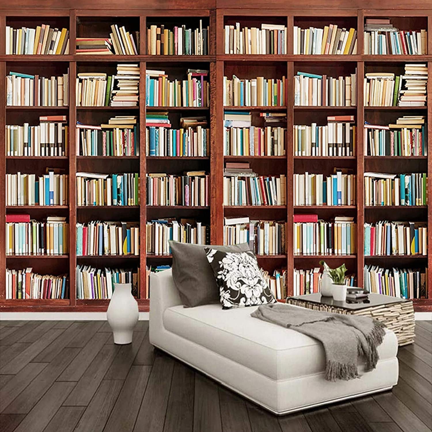Modern Library Wall Painting The Library Wall Art | Fab Home Interiors