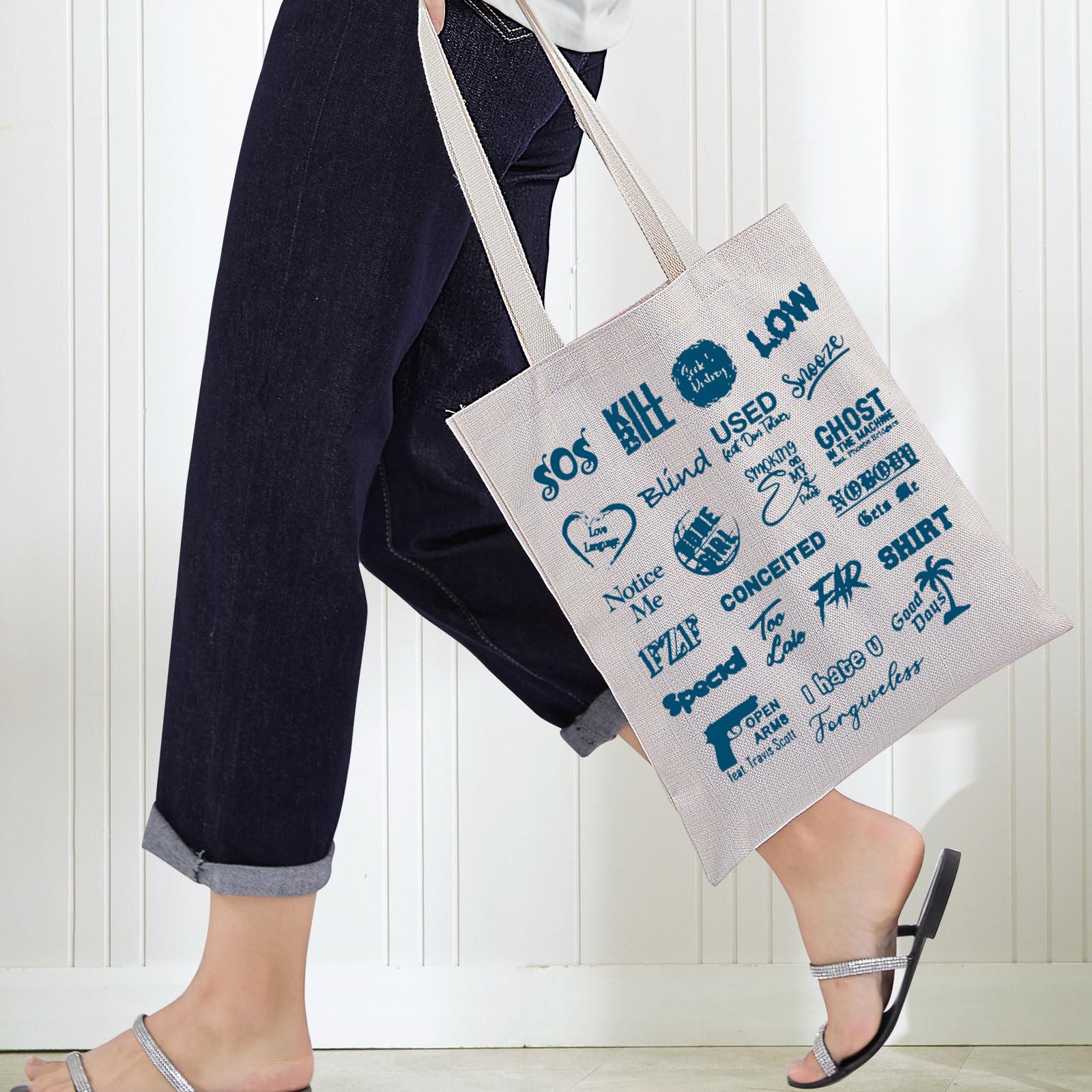 Snapklik.com : BWWKTOP Singer Album Canvas Tote Bag Singer Fans Gift ...