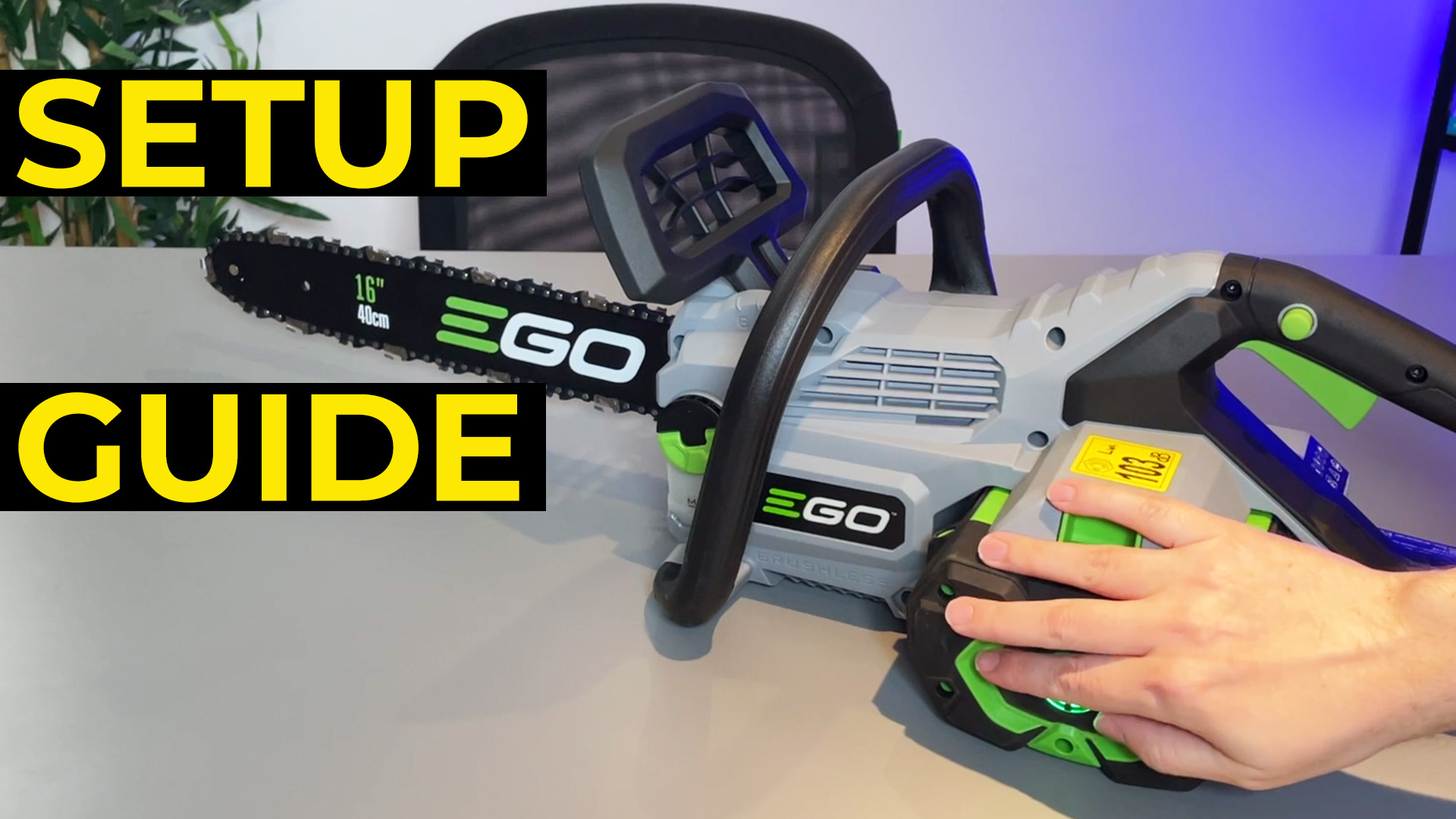 Watch Setup Guide! Ego Power Plus Chainsaw! on Amazon Live