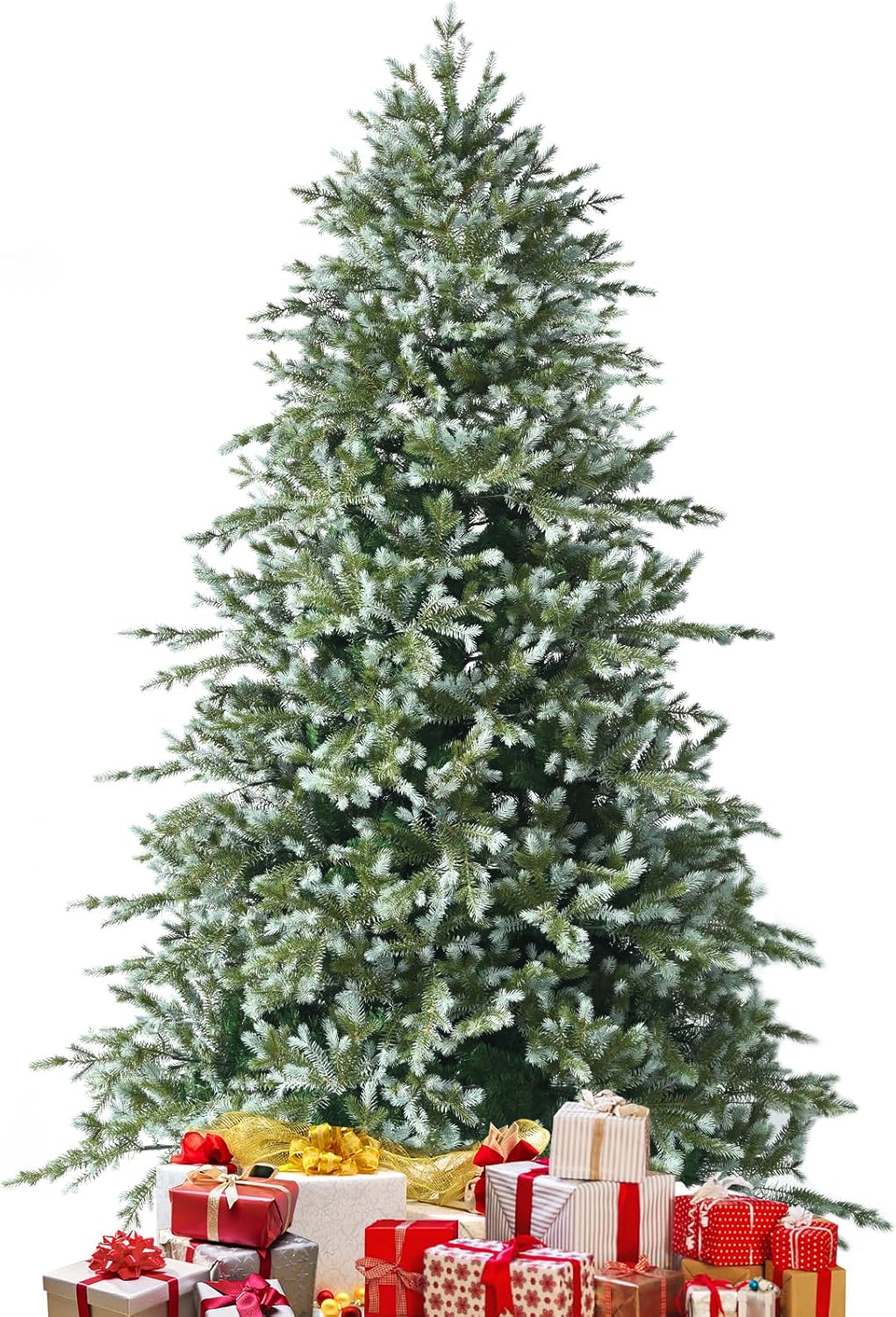 Amazon.com: DORTALA Artificial Christmas Tree, 8FT Evergreen Xmas Tree ...
