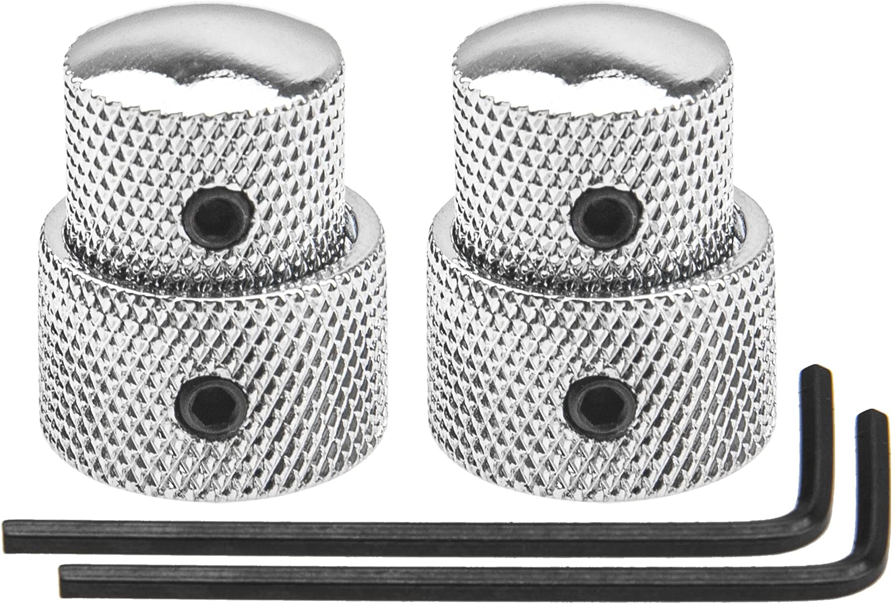 Amazon.com: 2Pcs Yootones Metal Guitar Dual Concentric Stacked Control ...