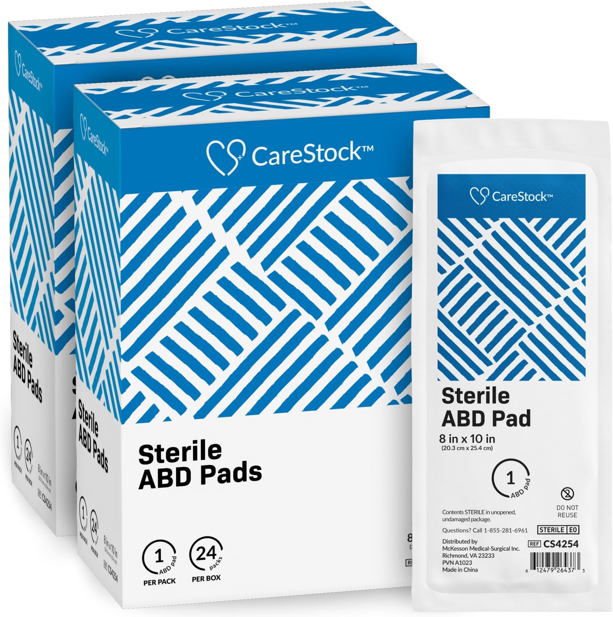 Amazon.com: CareStock Abdominal Pads 8x10 in [48-Pack] Sterile ABD Pads ...