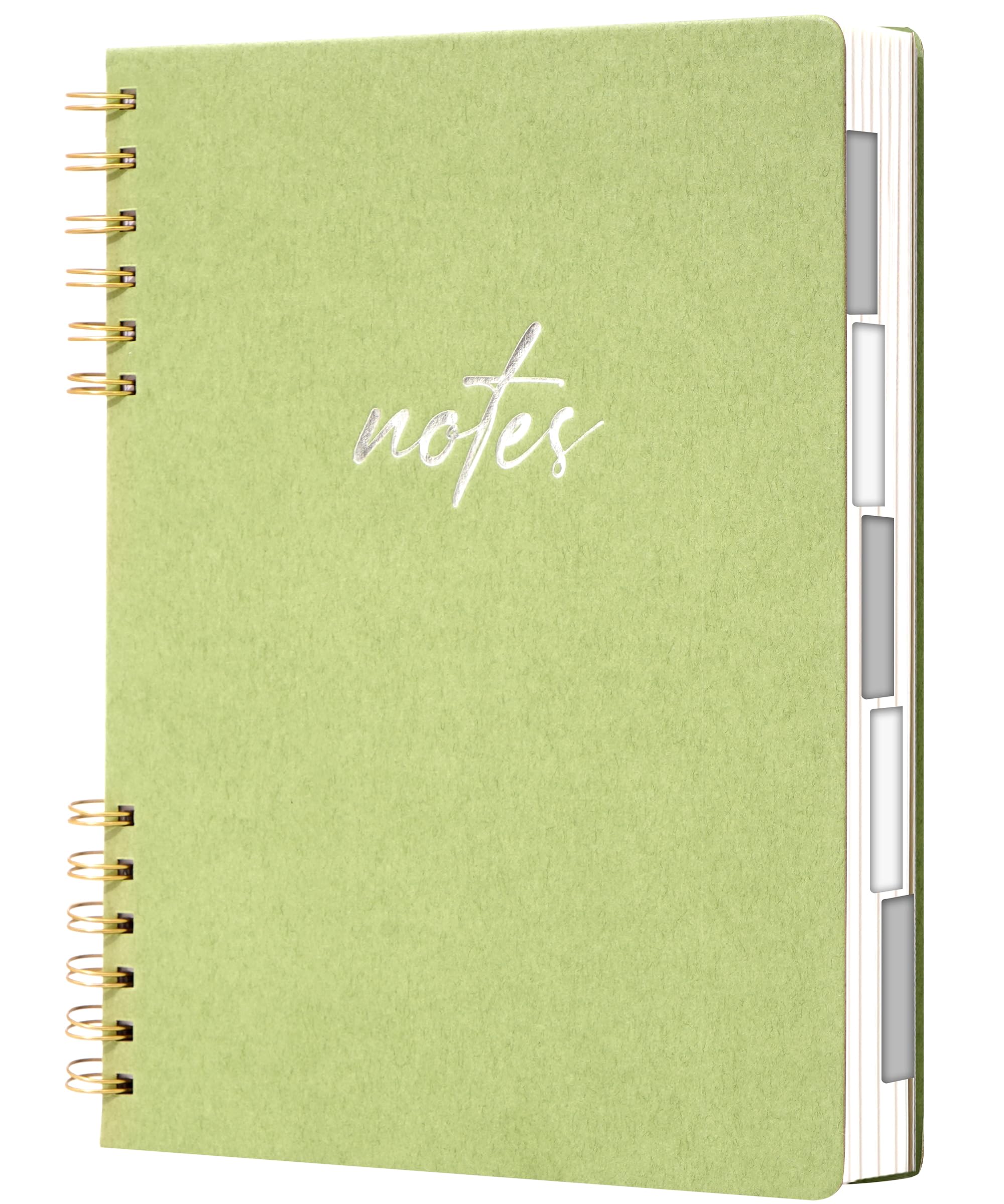 Amazon.com : Yoment Spiral Notebook with Tabs 8"x10" Hardcover Spiral ...