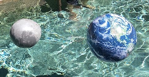 Amazon.com: Jet Creations Space Theme Inflatable Moon Ball, 12” After ...