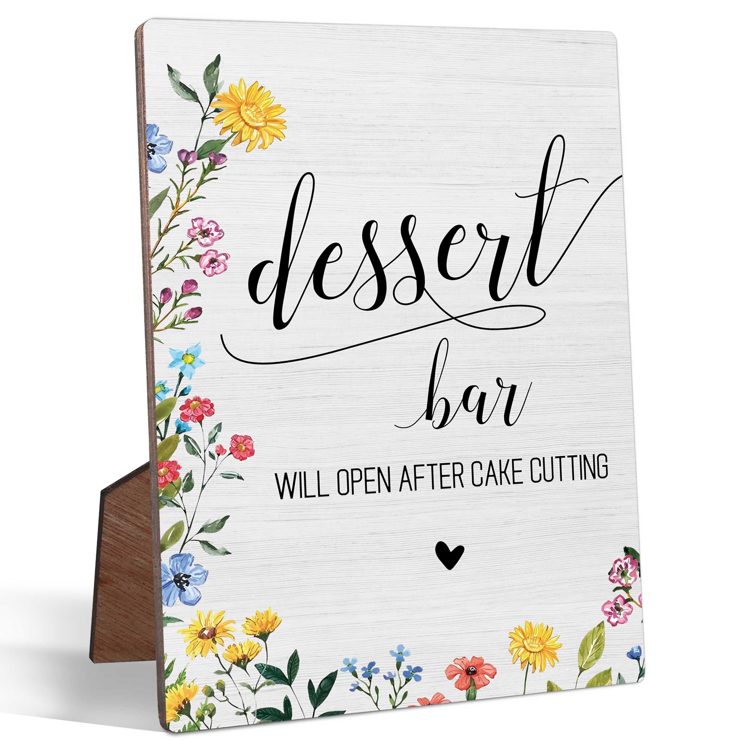 Snapklik.com : Dessert Bar Wedding Signs For Ceremony And Reception ...