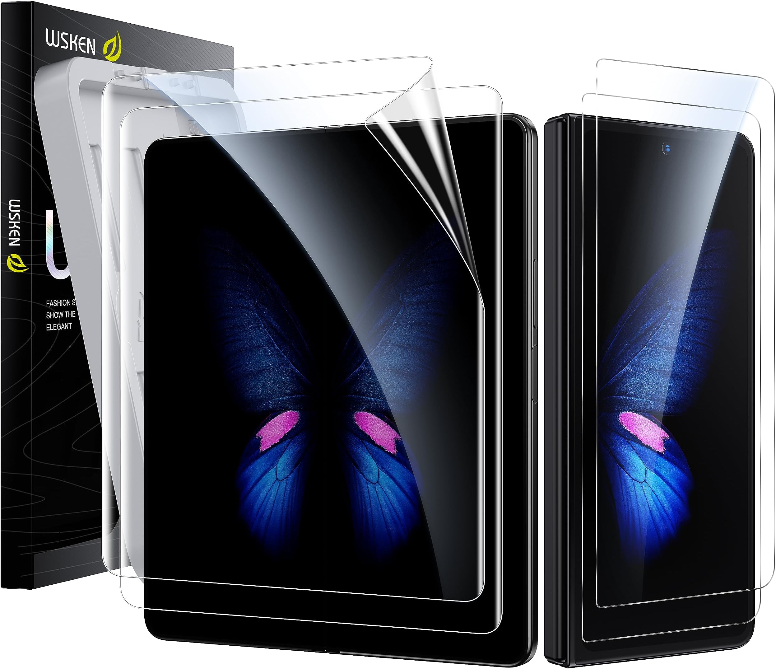 WSKEN for Samsung Galaxy Z Fold 5/4 Screen Protector, [Easy to Install ...