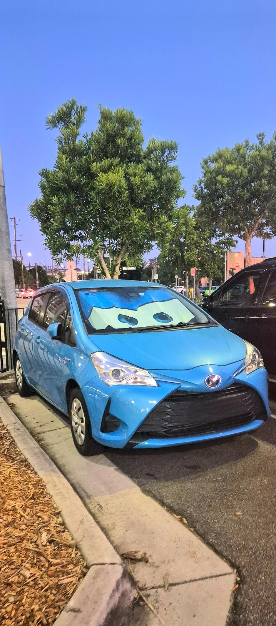 Car Windshield Sunshade Eyes, Cartoon Eyes Car Sun Visor, Car Sun ...