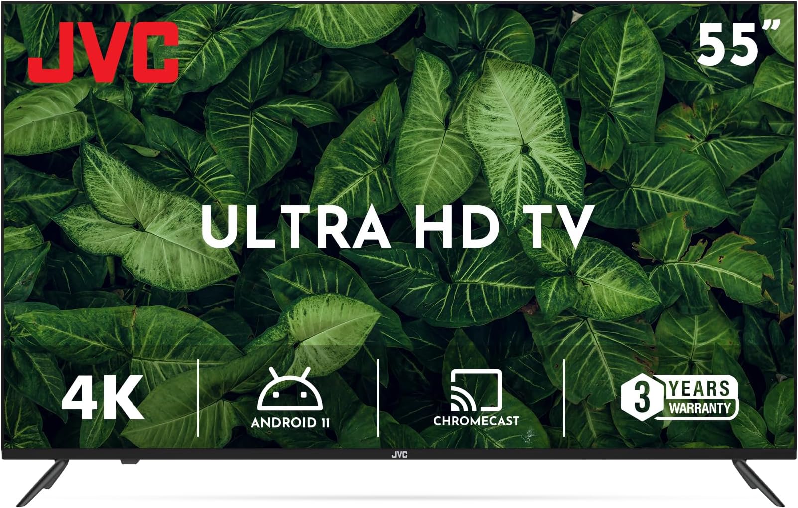 JVC 55 inch Smart TV, 4K UHD (Ultra High Definition) Edgeless Display ...