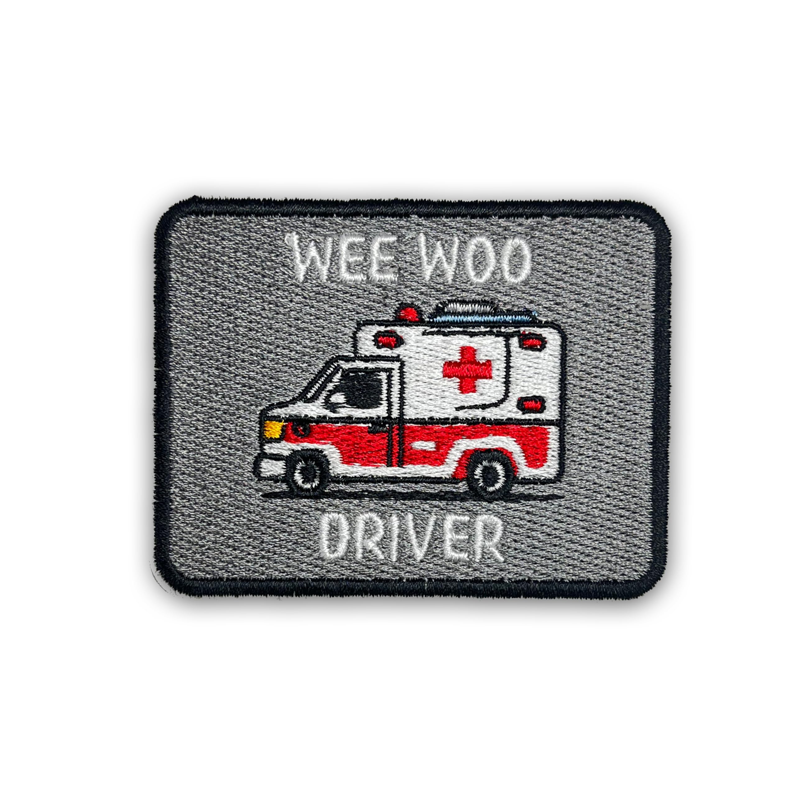 Amazon.com: Wee Woo Driver Patch 3 Inches Iron On/Sew On Embroidered ...