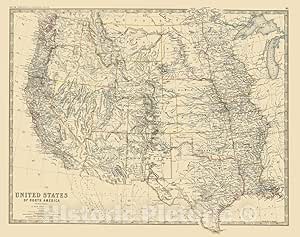 Amazon.com: Mapa Histórico - 1879 Western United States. - Arte de ...
