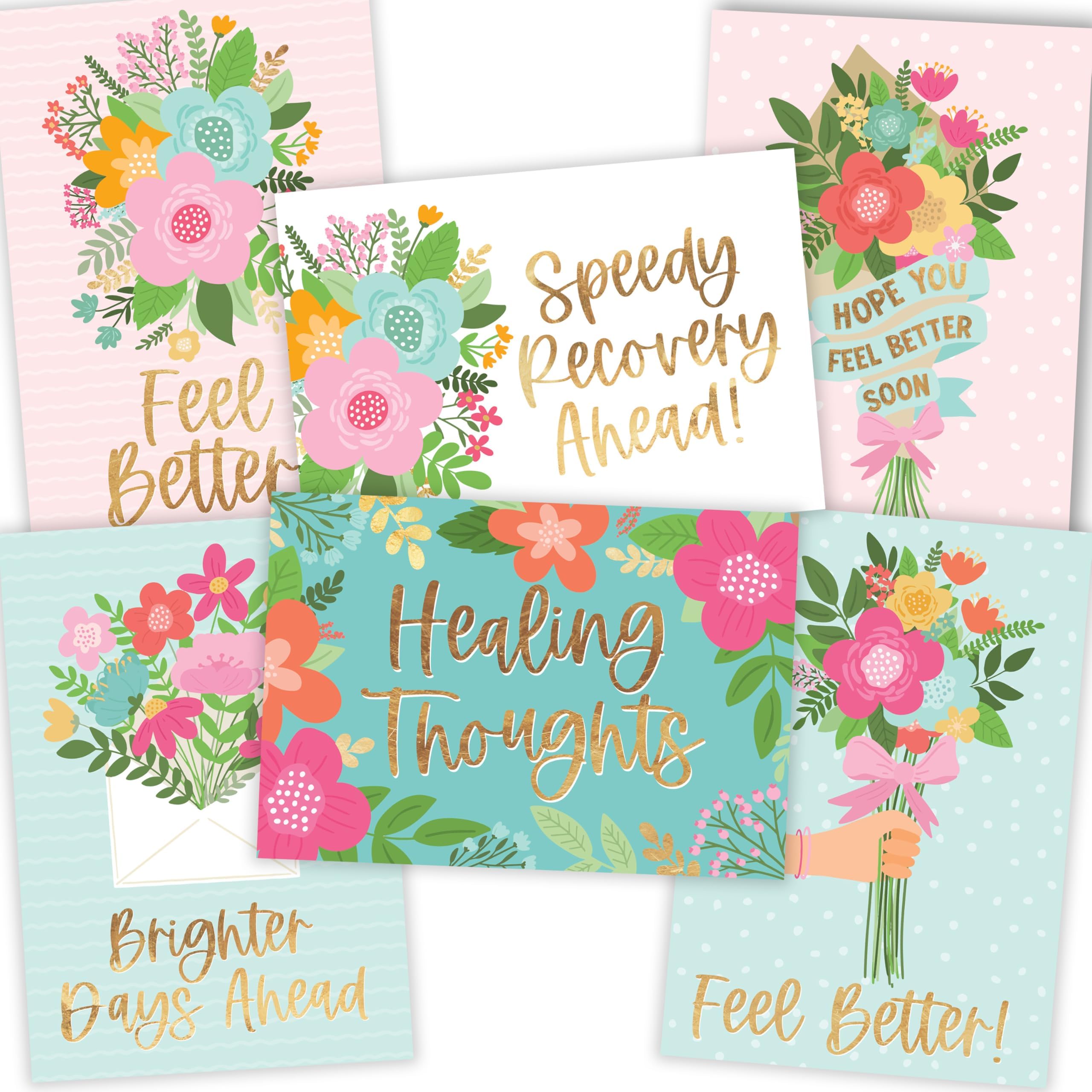 Amazon.com : Hadley Designs Get Well Soon Card With Envelope - 24 Get ...