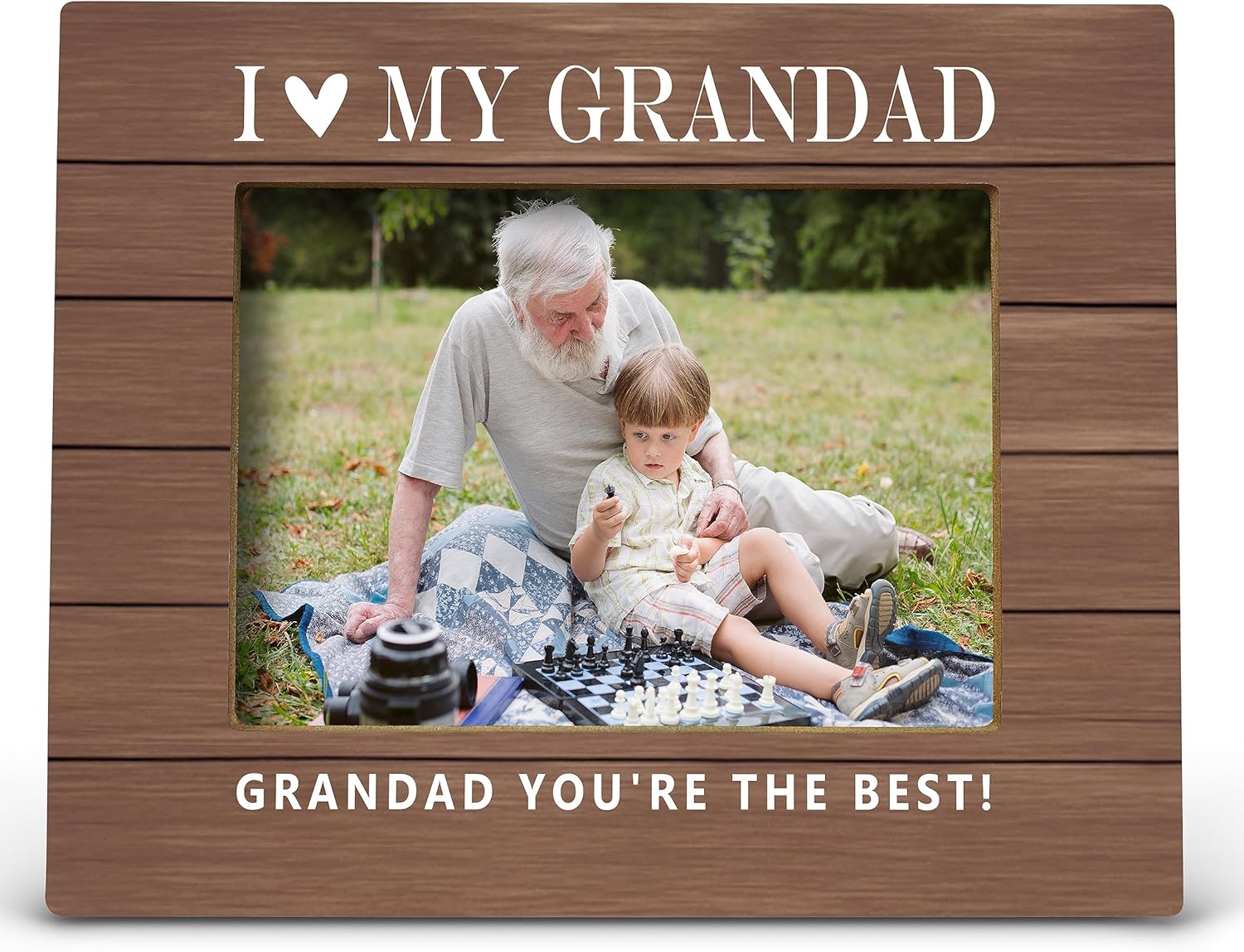 Amazon.com - FONDCANYON I Love My Grandad Picture Photo Frame,Best ...
