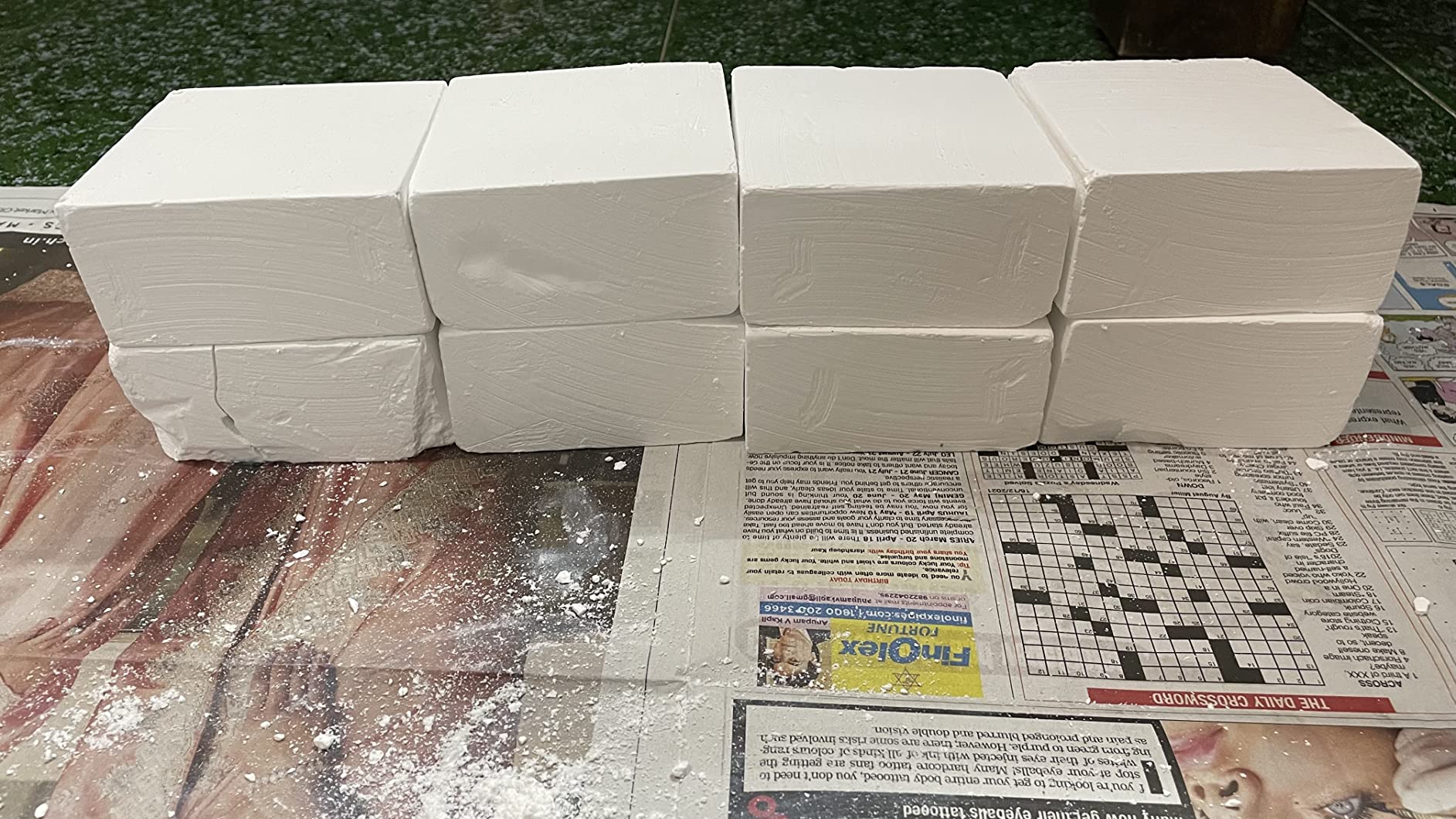 XPEED Gym Chalk Climbing Gym Chalk Block Pack of 8 Pcs (One Box) Hand ...