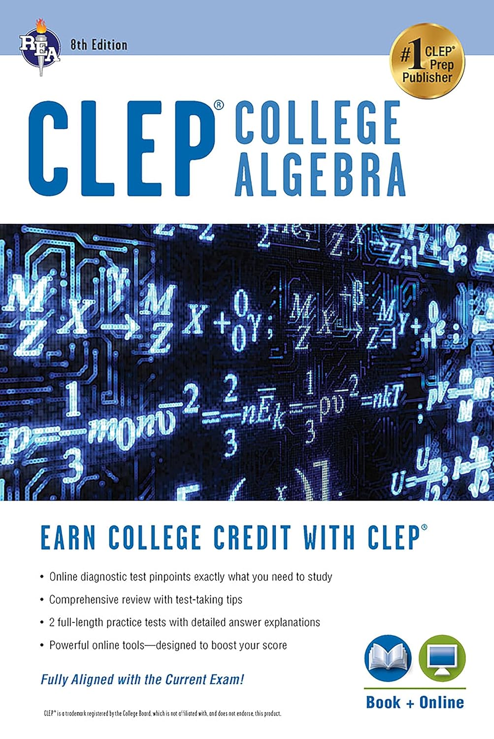 CLEP® College Algebra Book + Online (CLEP Test Preparation): Schwartz ...