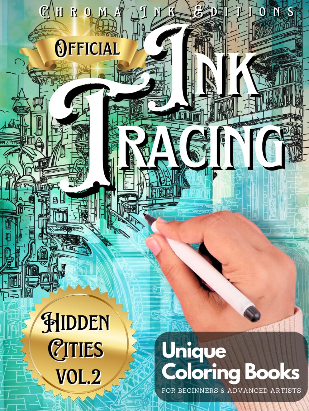 Amazon.com: Ink Tracing Coloring Book, Follow the White Lines to Reveal ...