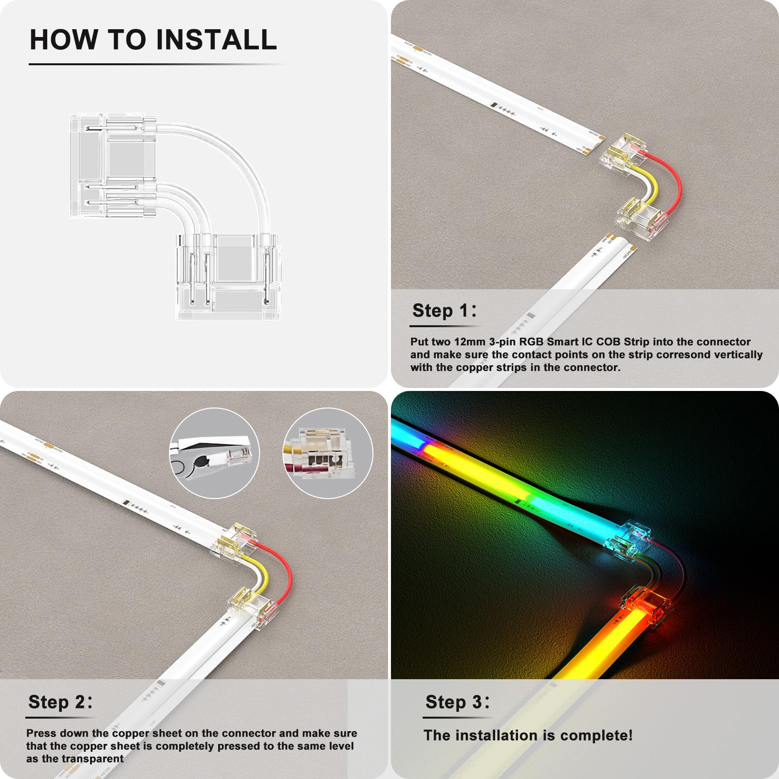 Snapklik.com : 12mm Connectors 10pcs L-Shaped/Corner Connectors ...