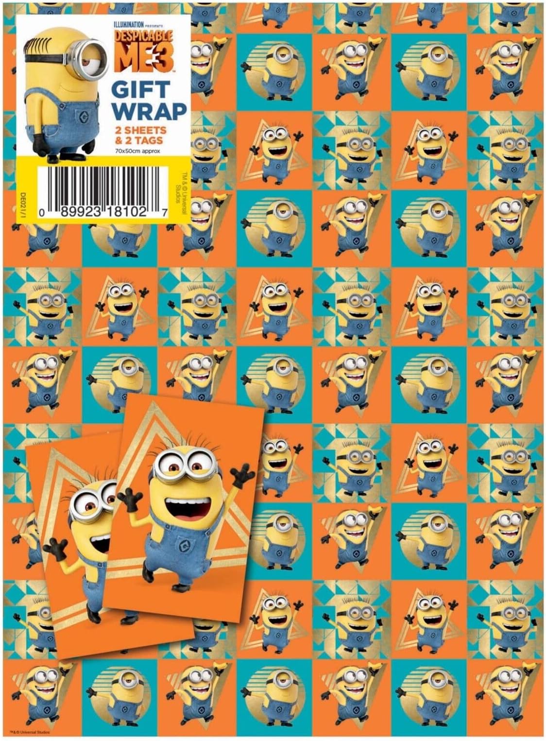 Despicable Me Wrapping Paper, Despicable Me Gift Wrap : Amazon.co.uk ...