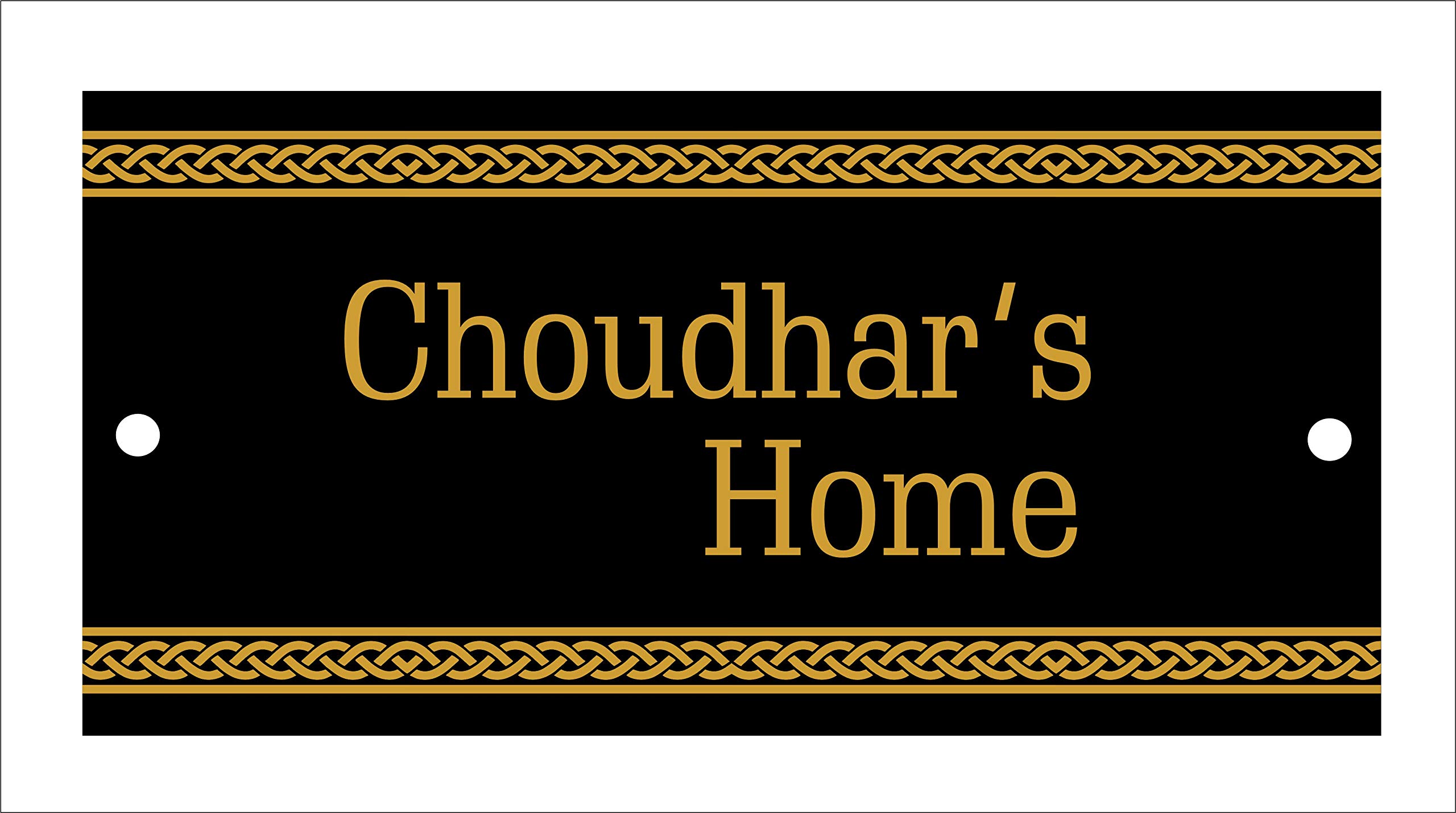 Buy SIGNOOGLE® Pattern Theme Customized Personalized Acrylic Laminated ...