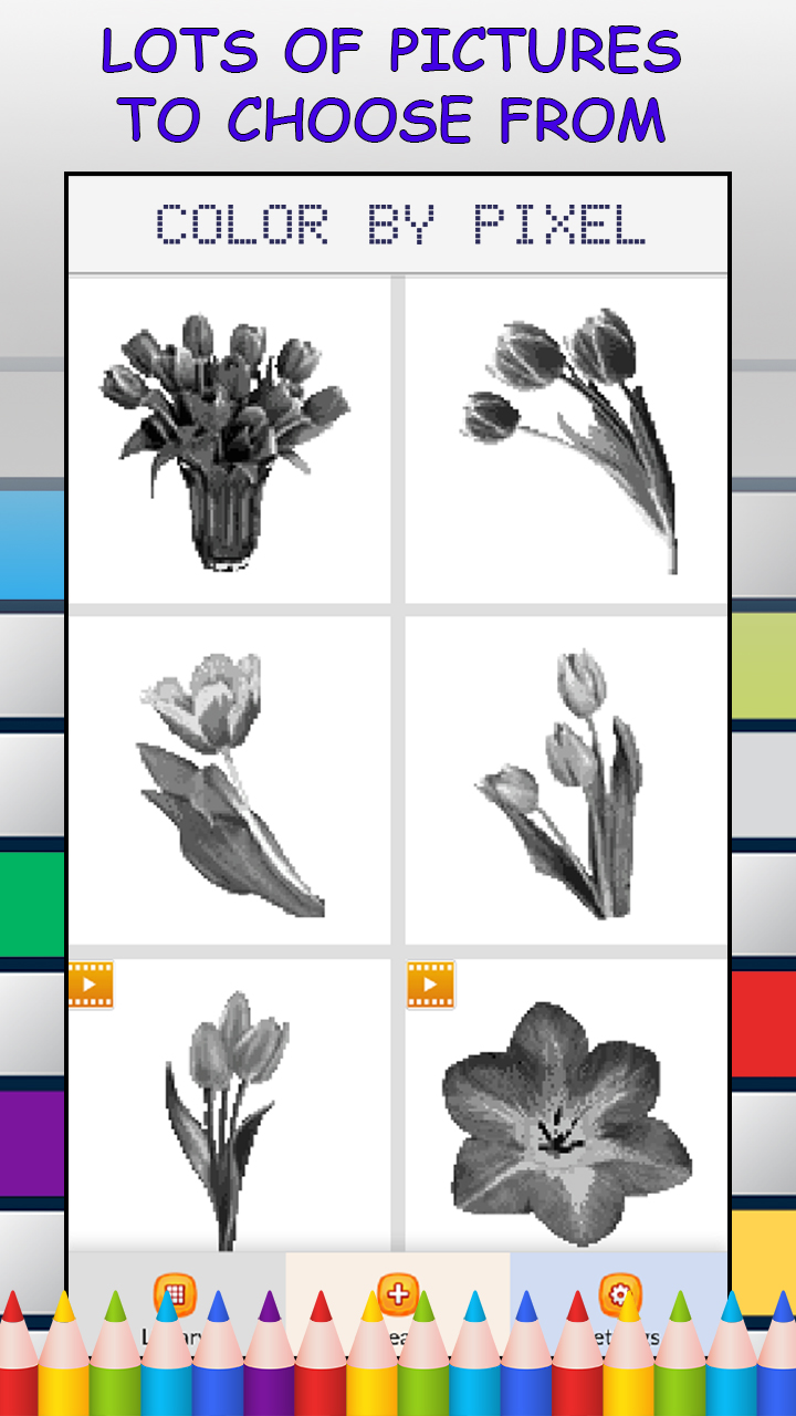 Tulips Color by Number - FREE Pixel Art Game - Coloring Book Pages ...