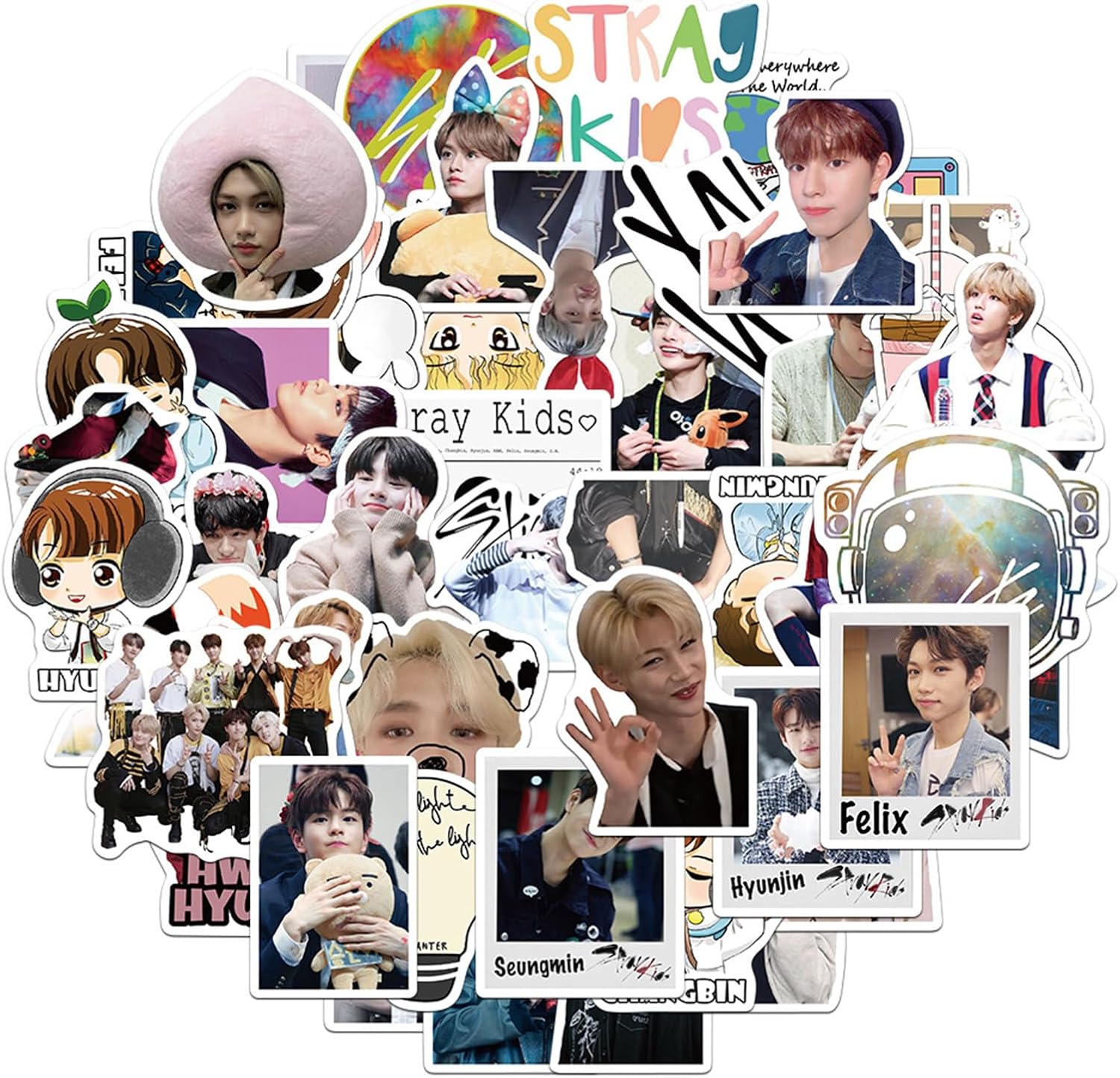 100pcs Stay Kids Sticker Set, Stay Kids Photo Stickers Set,Durable ...