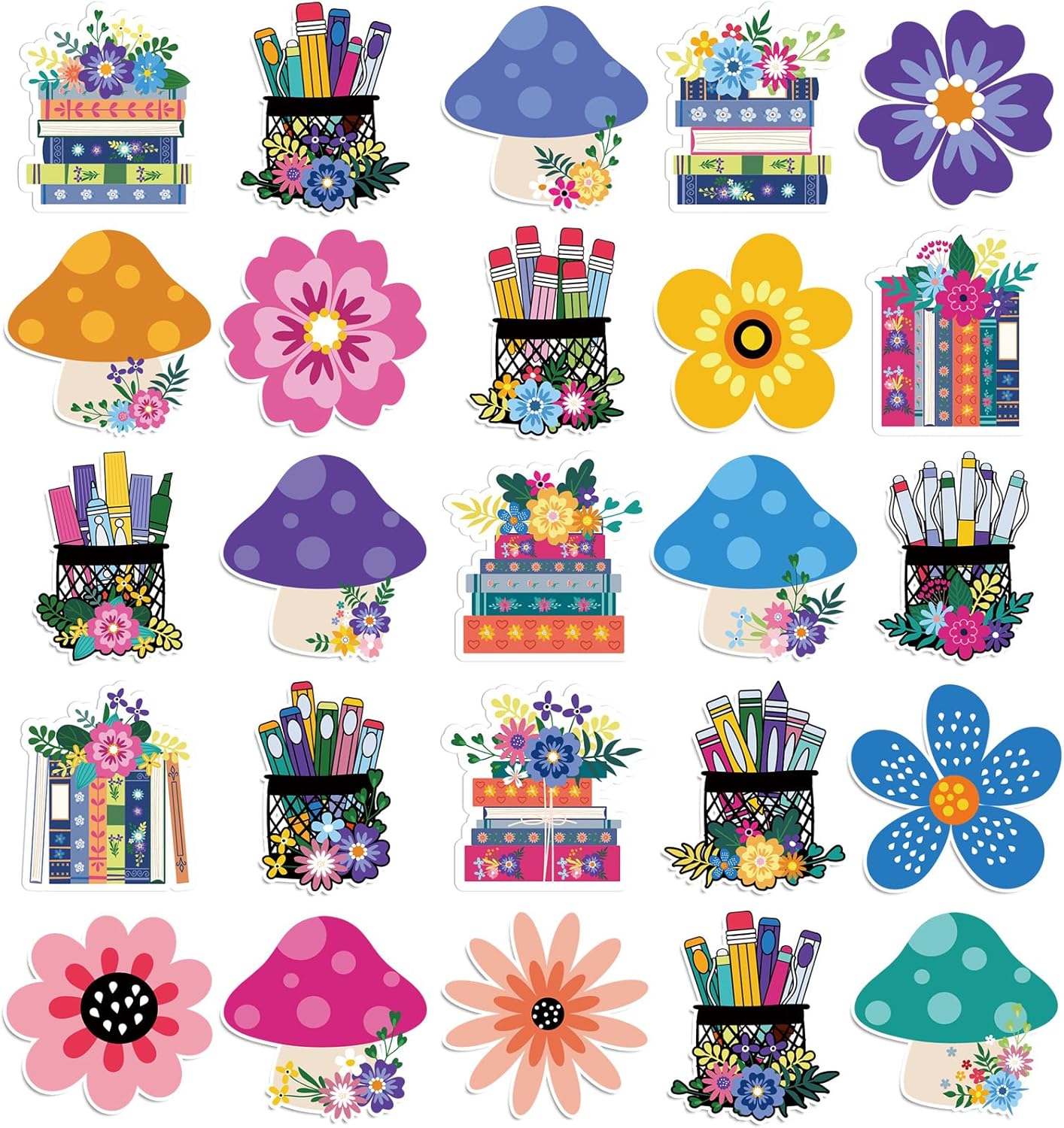 Amazon.com: Zonon 108 Pcs Bulletin Board Cutouts Accent Boho Paper ...