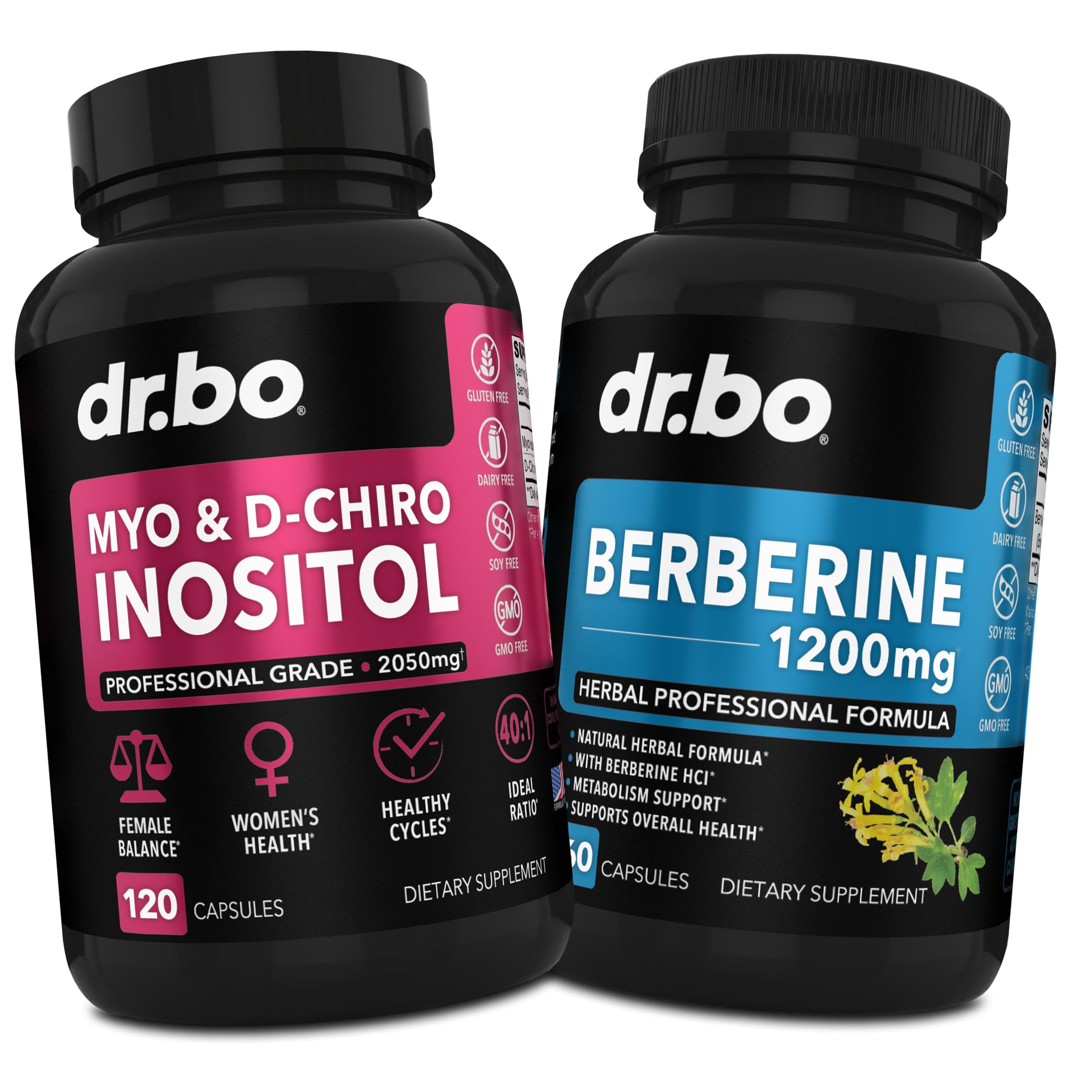 Amazon.com: Myo-Inositol & D-Chiro Inositol & Berberine Supplement ...