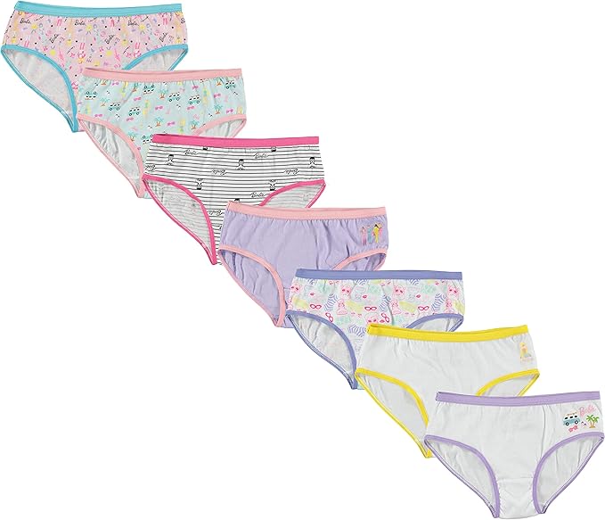 Amazon.com: Handcraft Little Girls' Barbie Underwear Set (Pack of 7 ...