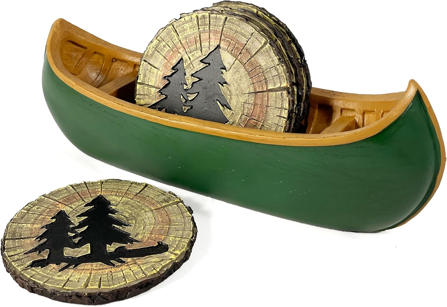 Amazon.com: Canoe Rustic Coasters Set of 4 – Rustic Coasters for Cabin ...