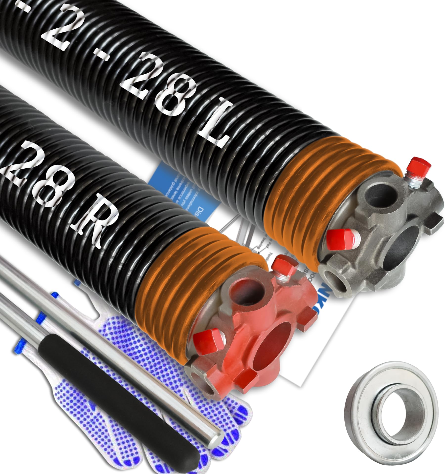 Amazon.com: Garage Door Torsion Spring Set, Pair of 2" Electrophoresis ...