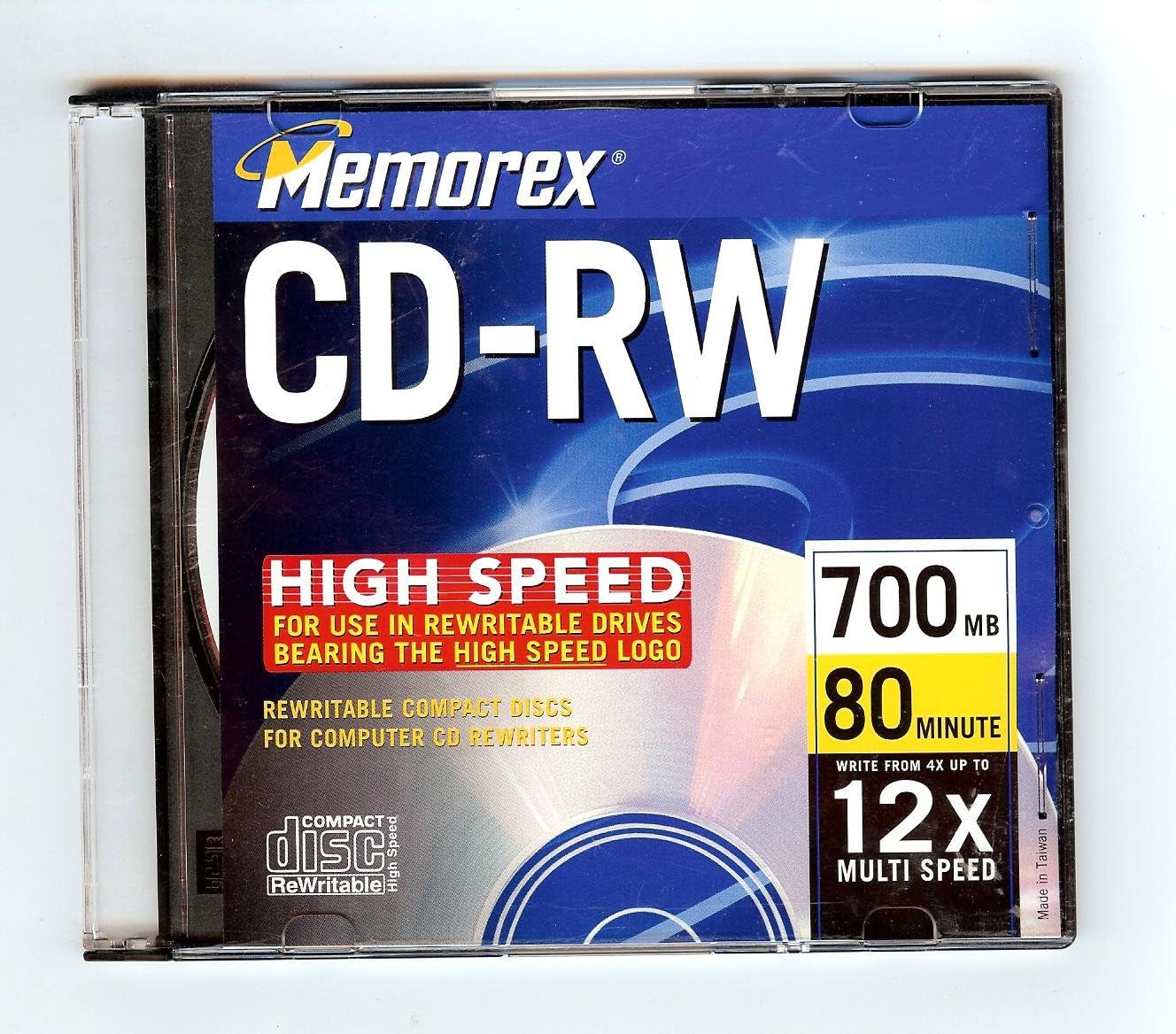 Amazon.com: MEMOREX CD-RW 700 MB 12x Single CD (Media) : Electronics