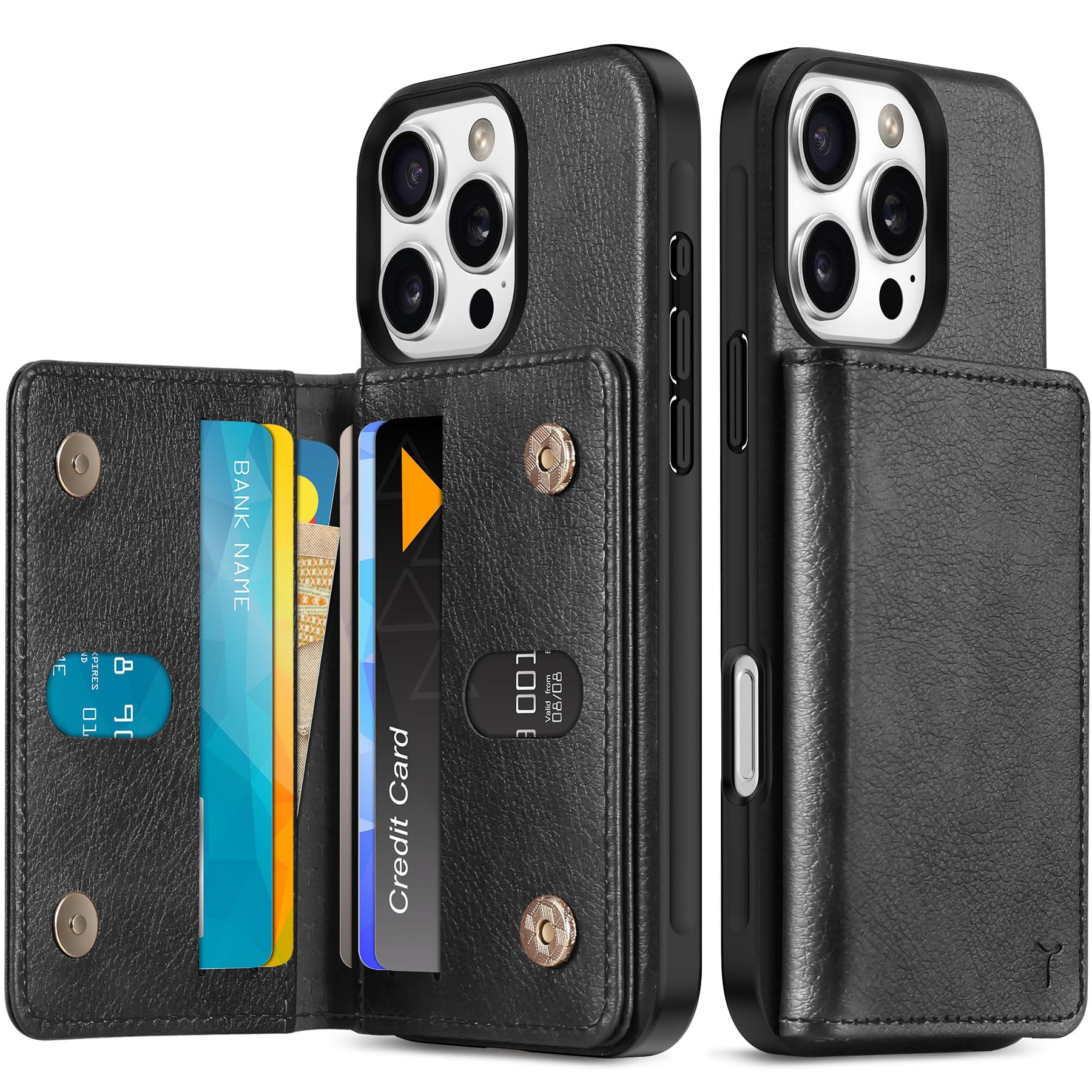 Amazon.com: TUCCH PU Leather Case for iPhone 16 Pro (6.3") 2024 ...