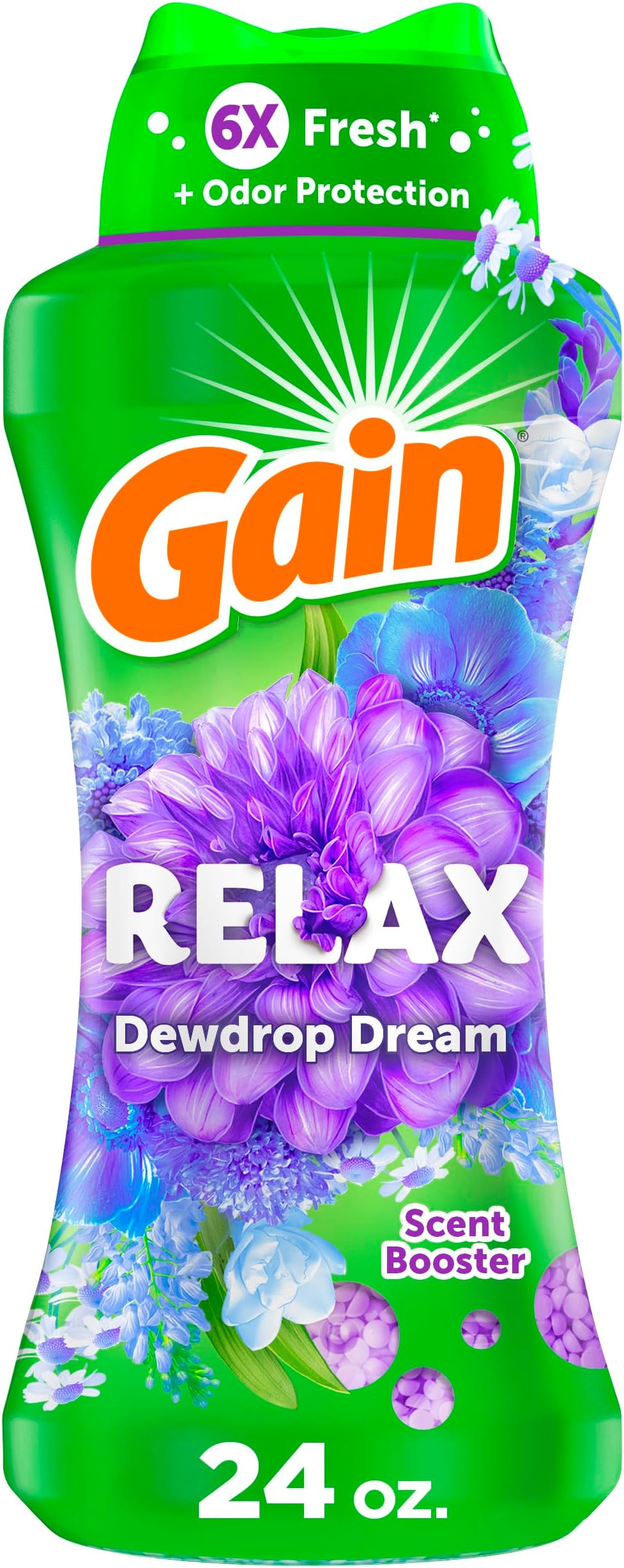 Amazon.com: Gain In-Wash Laundry Scent Booster Beads, Relax Scent, 24 ...