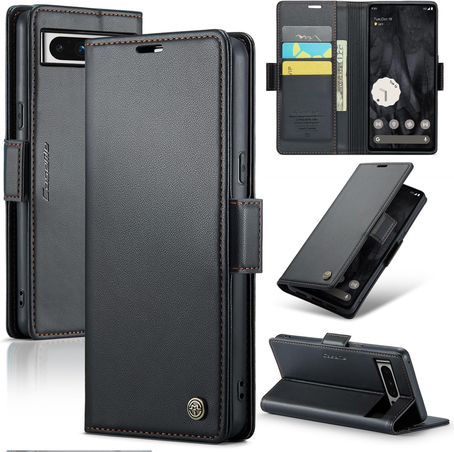 Amazon.com: FLIPALM for Google Pixel 8 Pro 5G Wallet Case with RFID ...