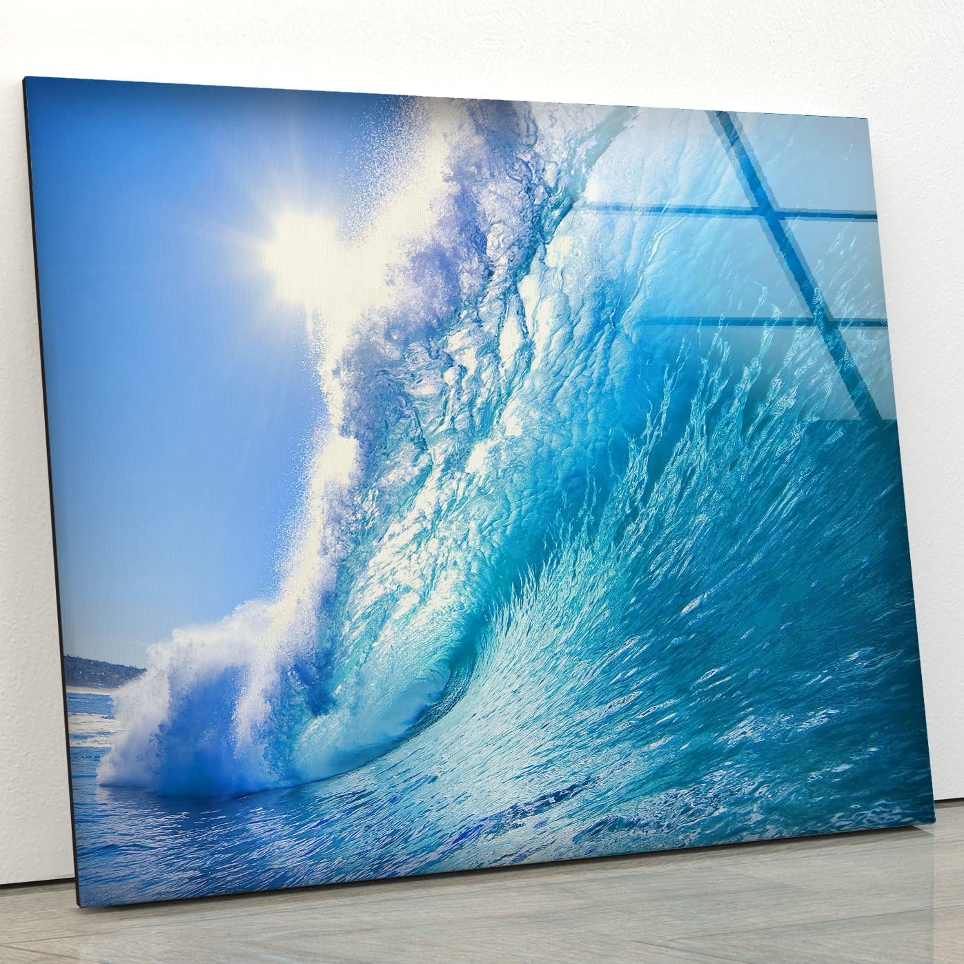 Amazon.com: My Photostation.com Tempered Glass Wall Art 12x12'' Wall ...