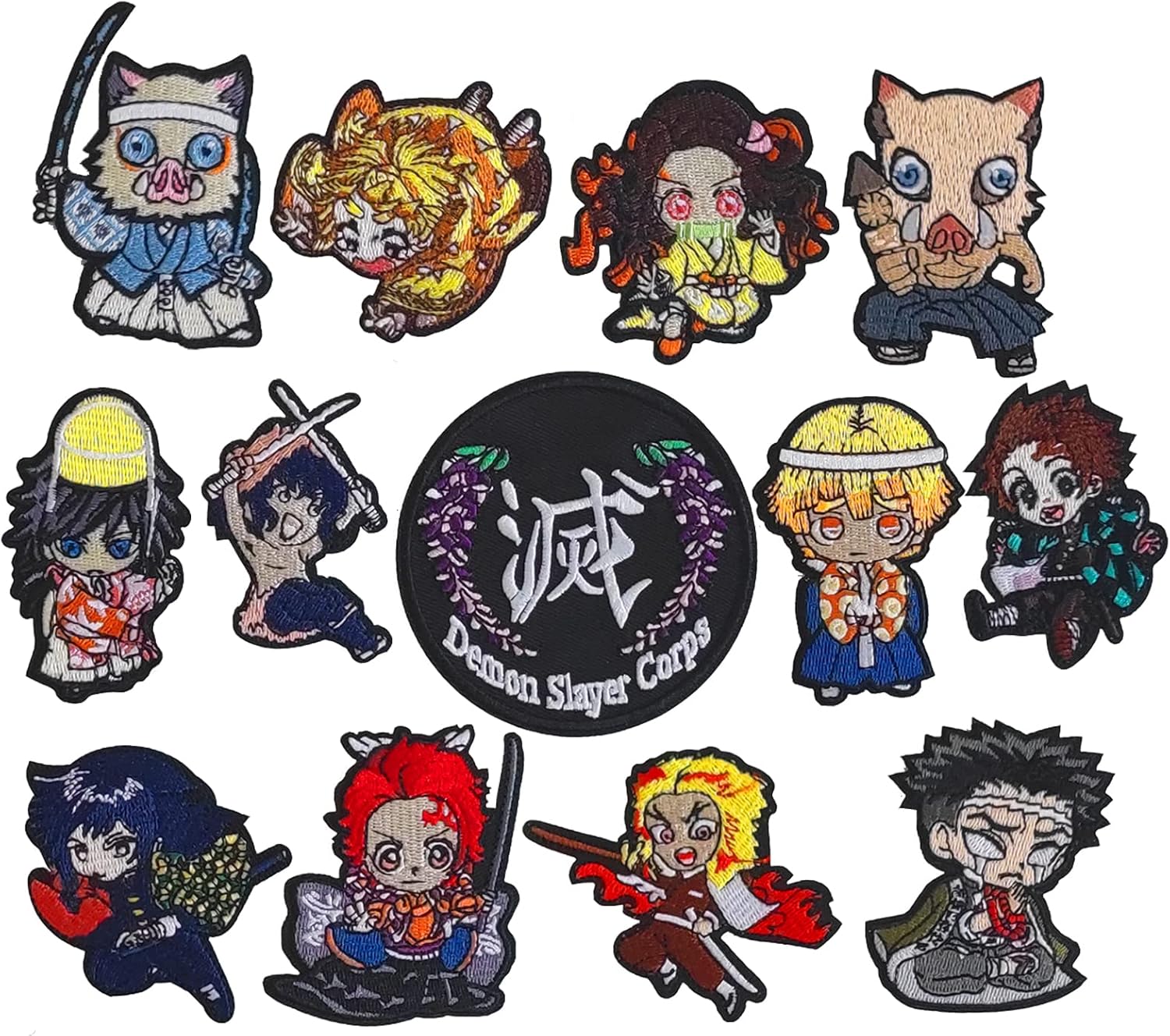 Amazon.com: ELEFOCUS 13 Pcs Embroidered Patches, Decorative Anime ...