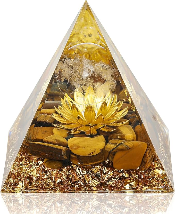 Amazon.com: Hopeseed Orgone Pyramid Flower of Life Orgonite Money ...