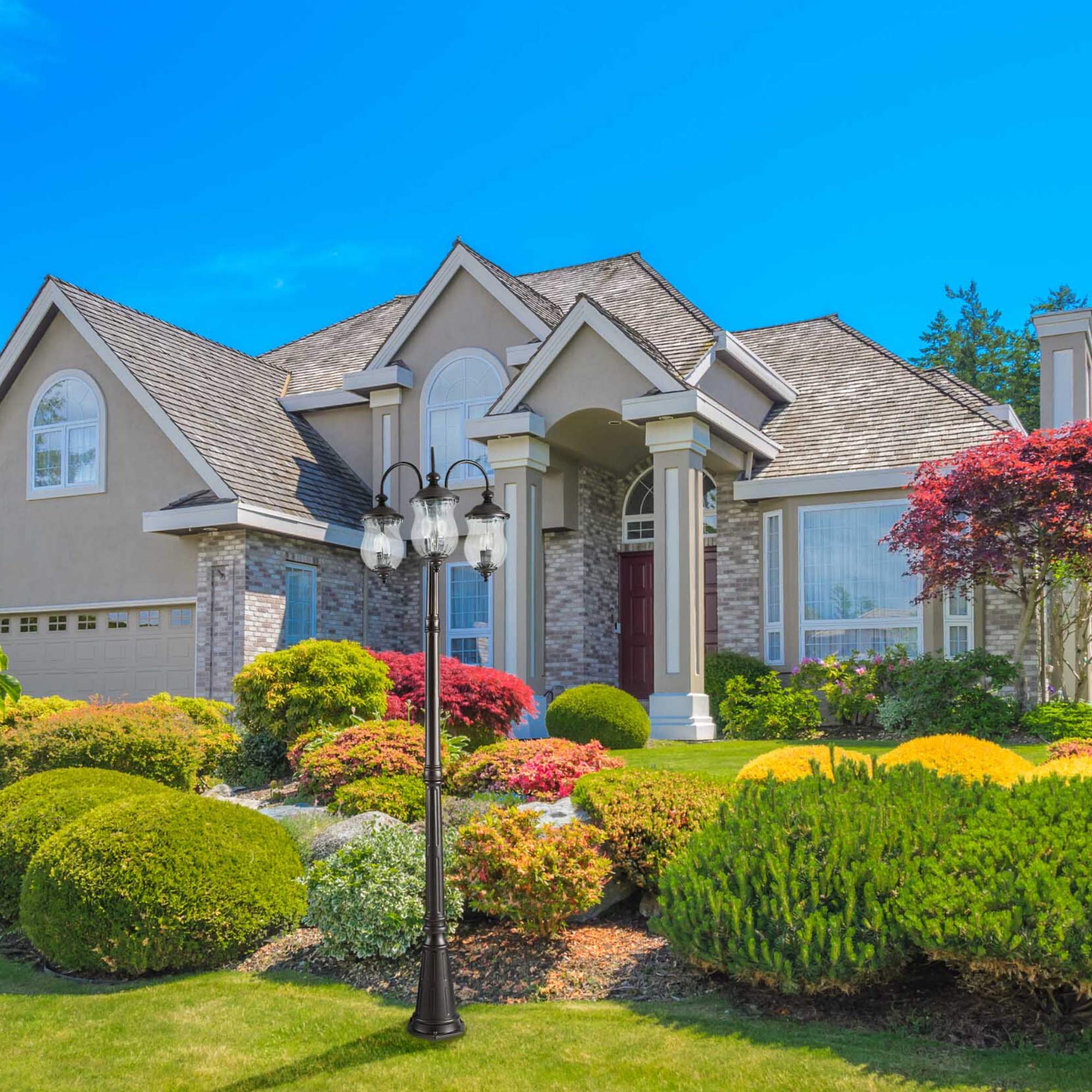 NOMA Outdoor Street Light | Waterproof Outdoor Lamp Post Light with ...