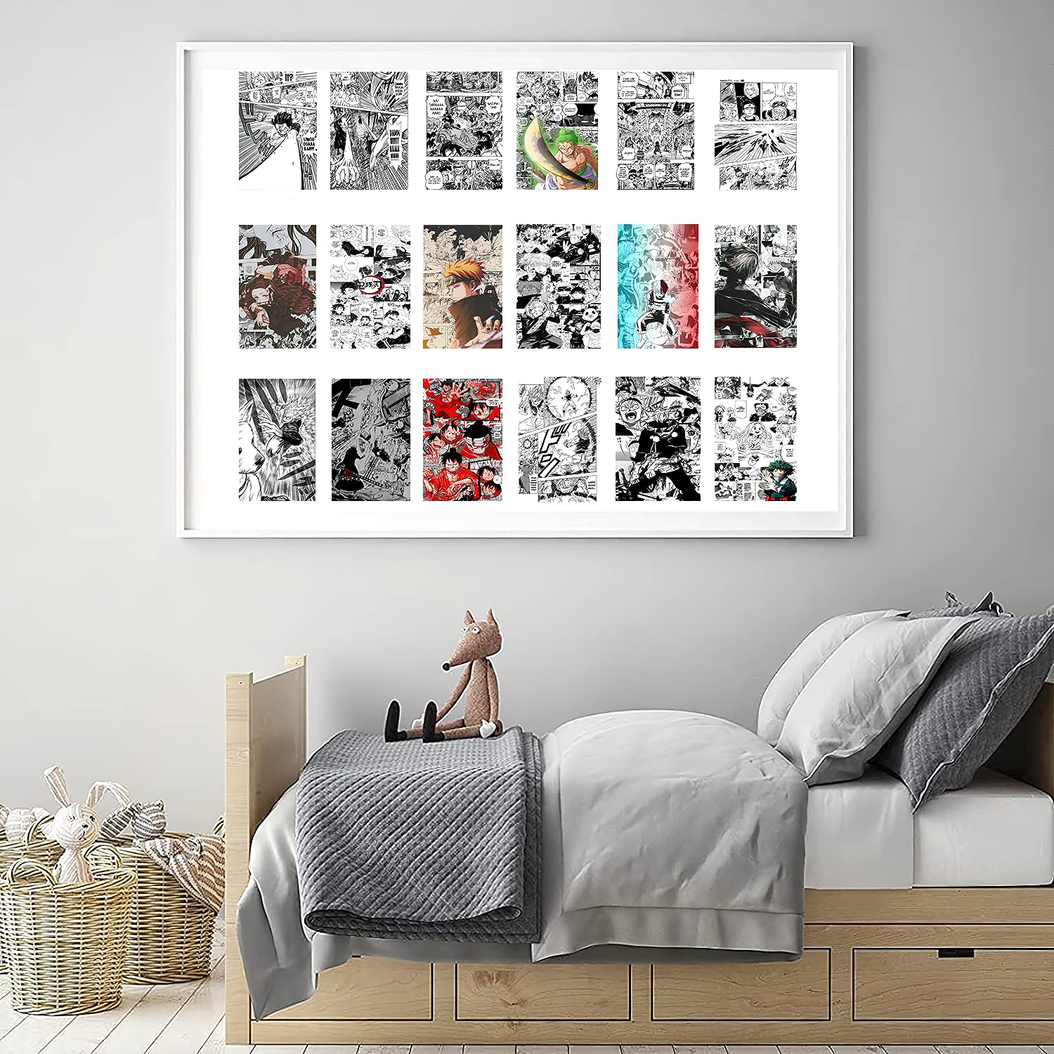 Buy Anime Panel Aesthetic Pictures Wall Collage Kit,50Pcs Anime ...
