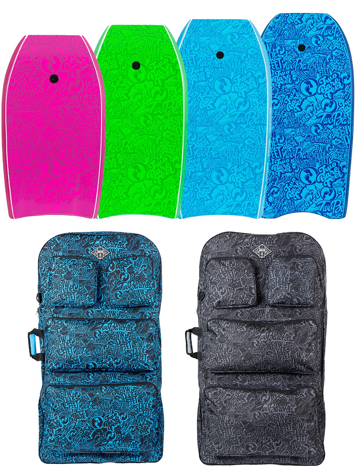 Kids Bodyboard Bag Two Bare Feet Boarding Co. 44" Inflatable Bodyboard ...