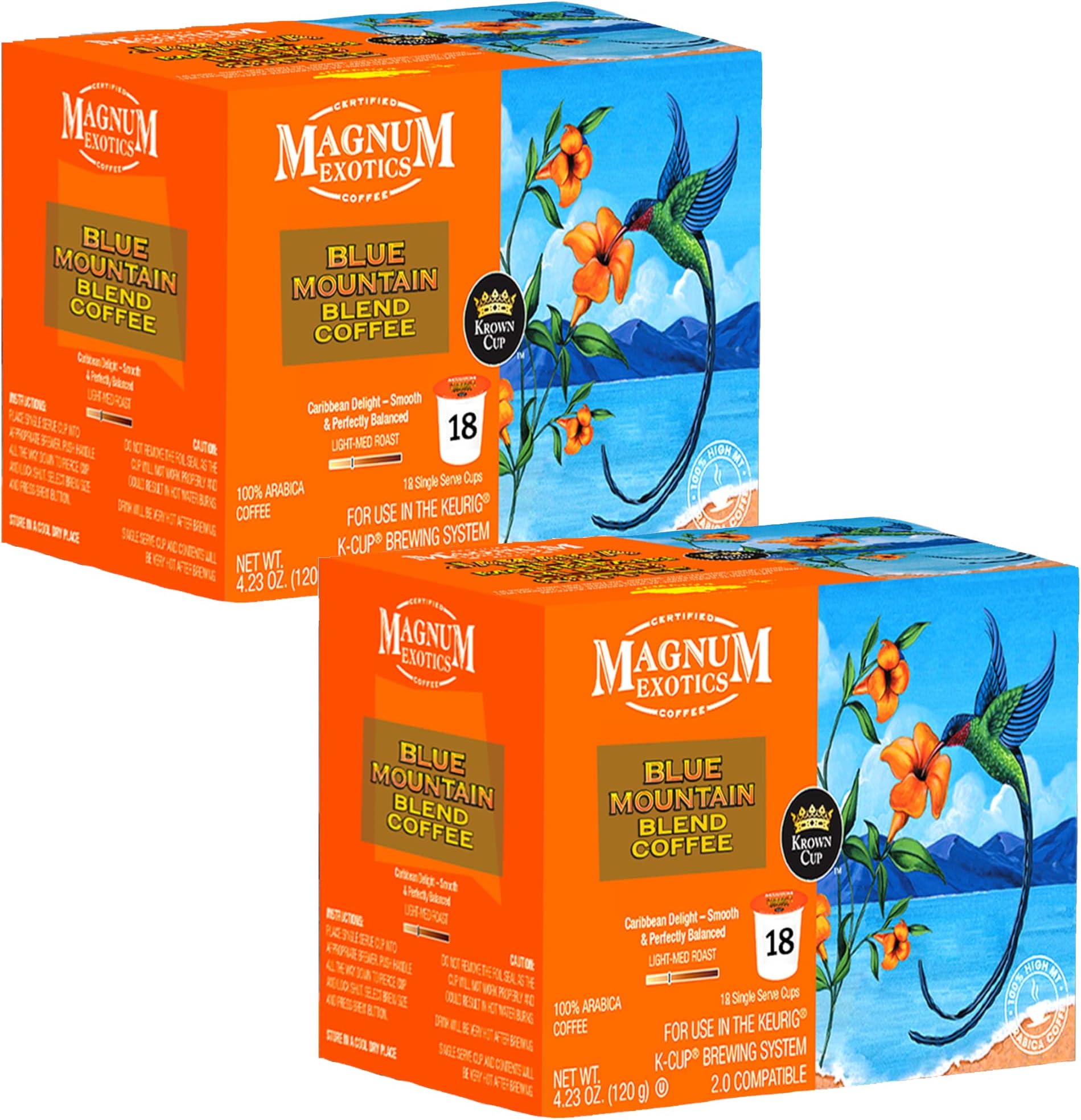 Amazon.com : Magnum Exotics Coffee, Blue Mountain Coffee Blend - Light ...