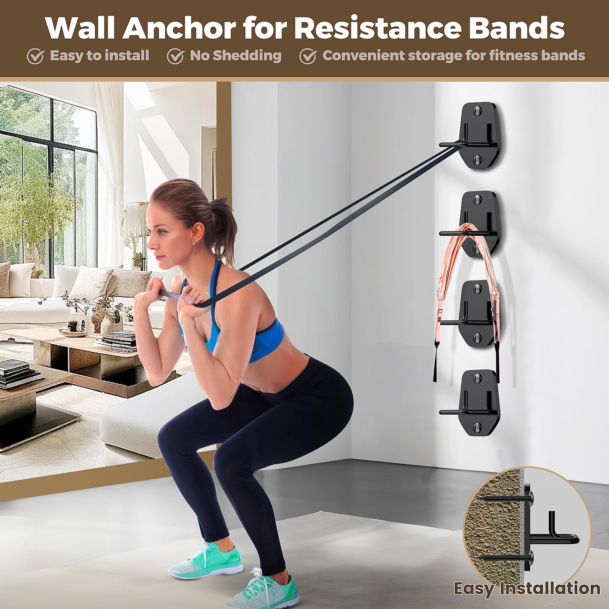 Door Anchor For Resistance Bands Lifeswell Stainless Steel Resistance ...