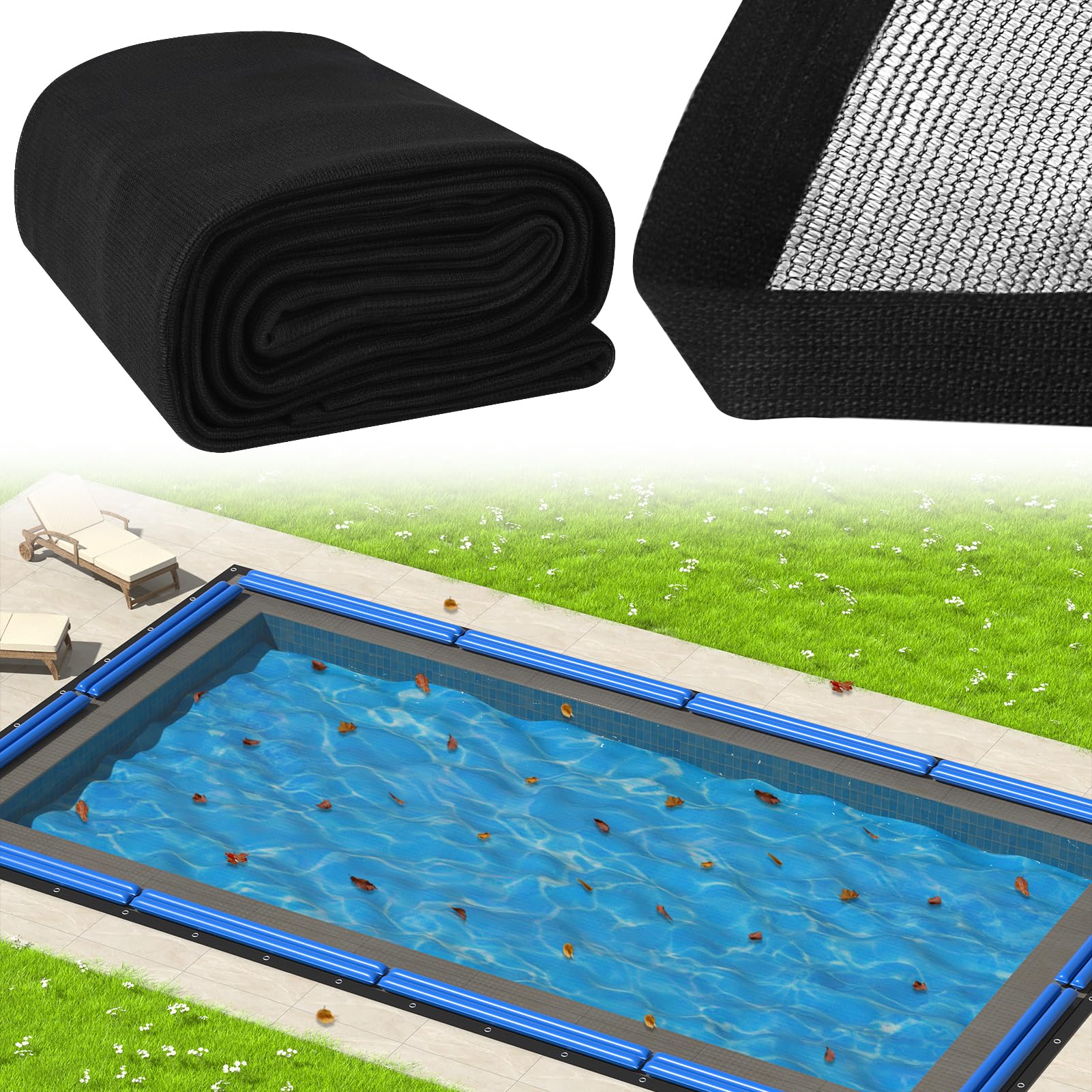 Snapklik.com : 20x40 Ft Pool Leaf Net Cover Rectangular Leaf Cover For ...