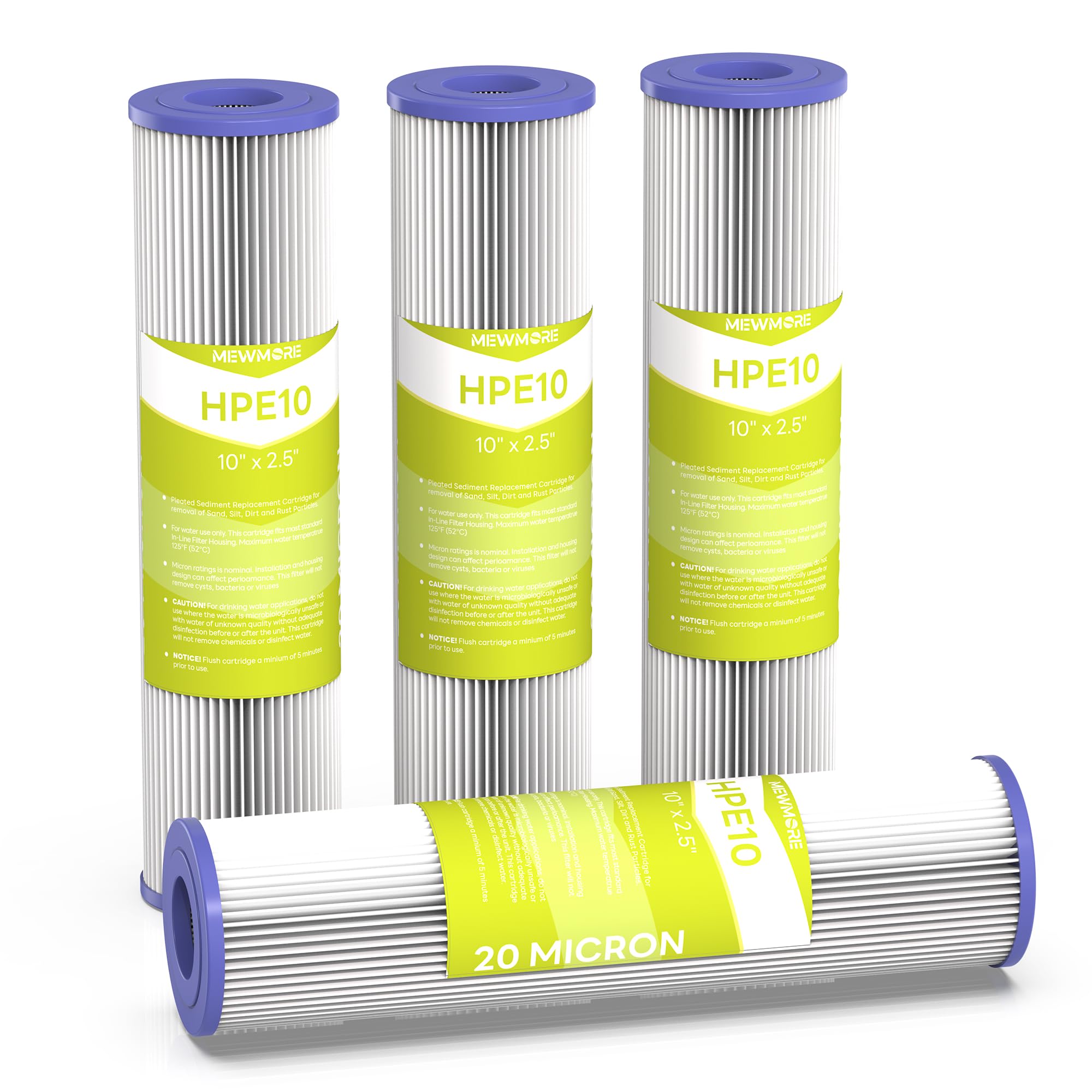 Amazon.com: MewMore 20 Micron Whole House Water Filter Cartridge ...