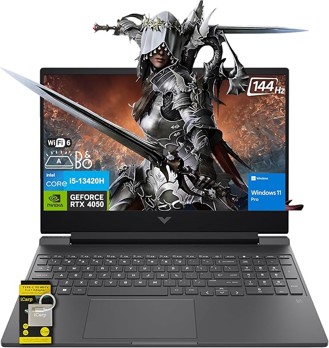 Amazon.com: HP Victus 15.6" FHD 144Hz IPS Gaming Laptop, Intel 13th Gen ...